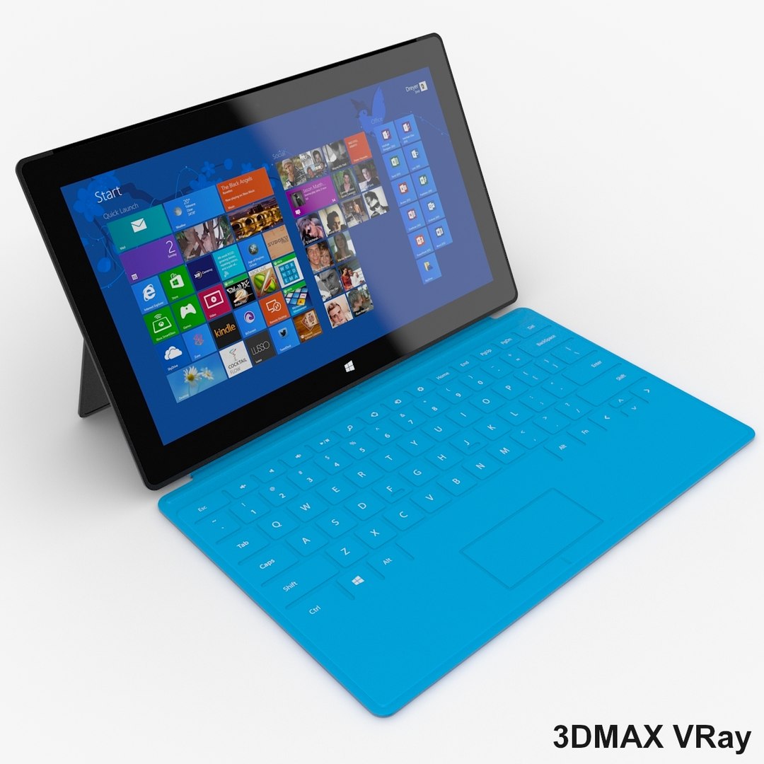 Microsoft Surface Pro 3d Obj