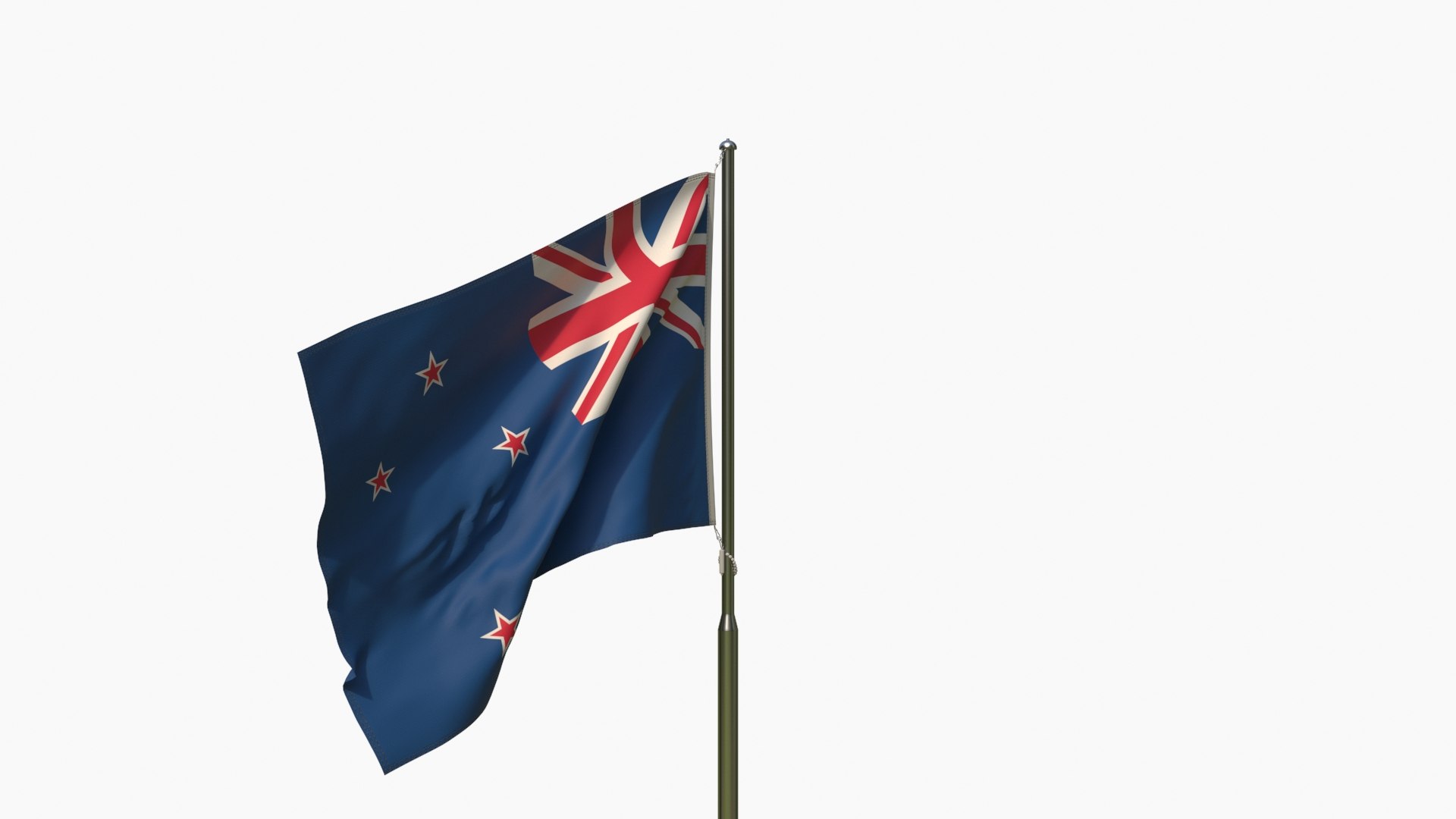 3D Animated New Zealand Flag - TurboSquid 1798229