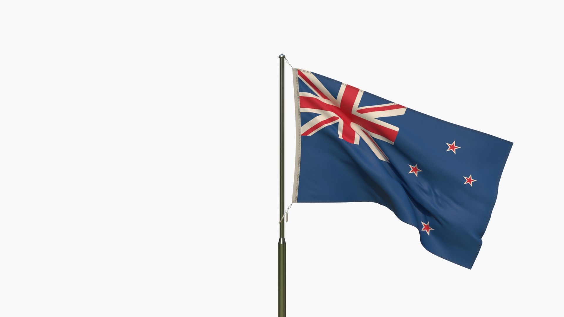 3D Animated New Zealand Flag - TurboSquid 1798229