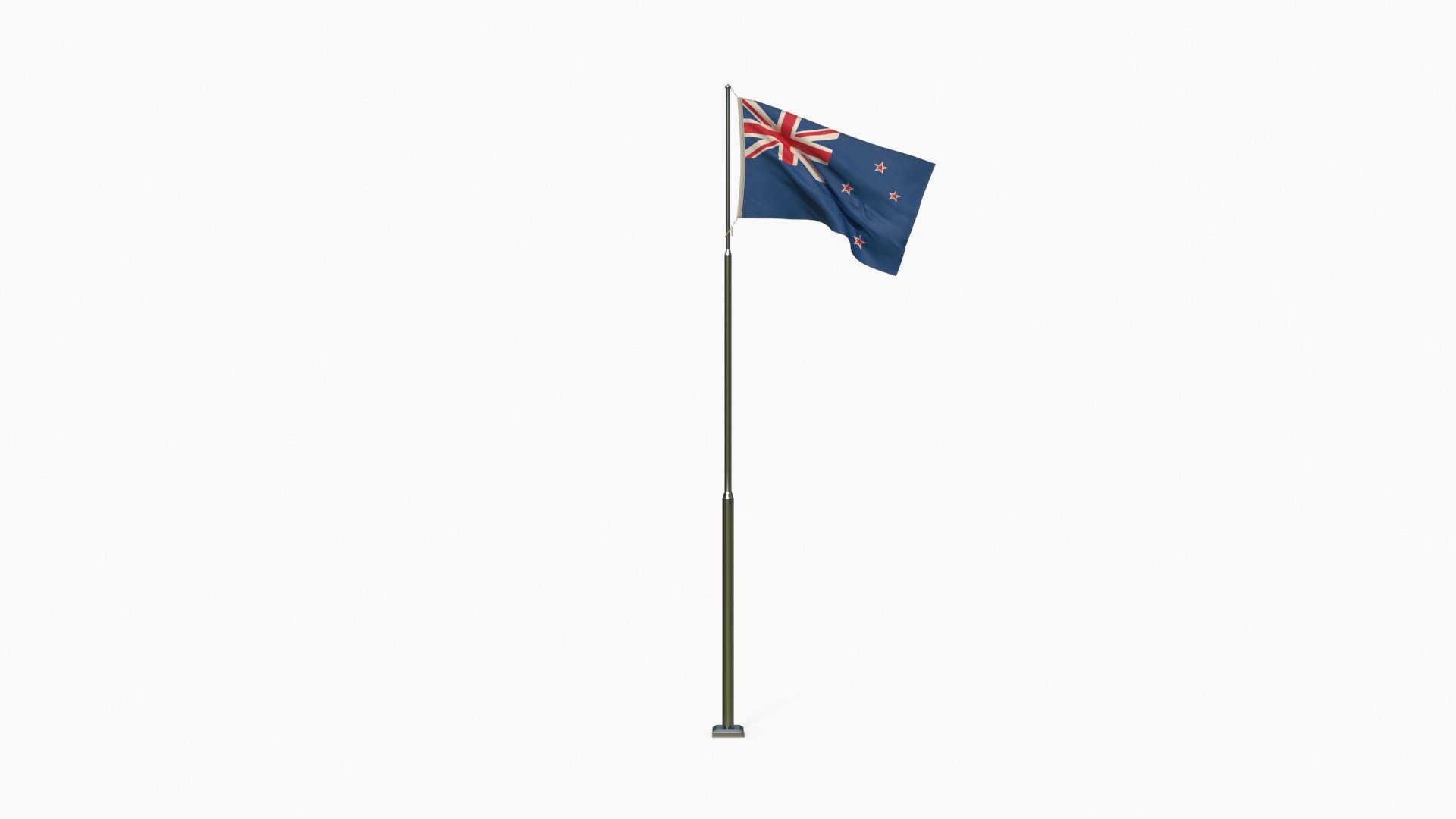 3D Animated New Zealand Flag - TurboSquid 1798229
