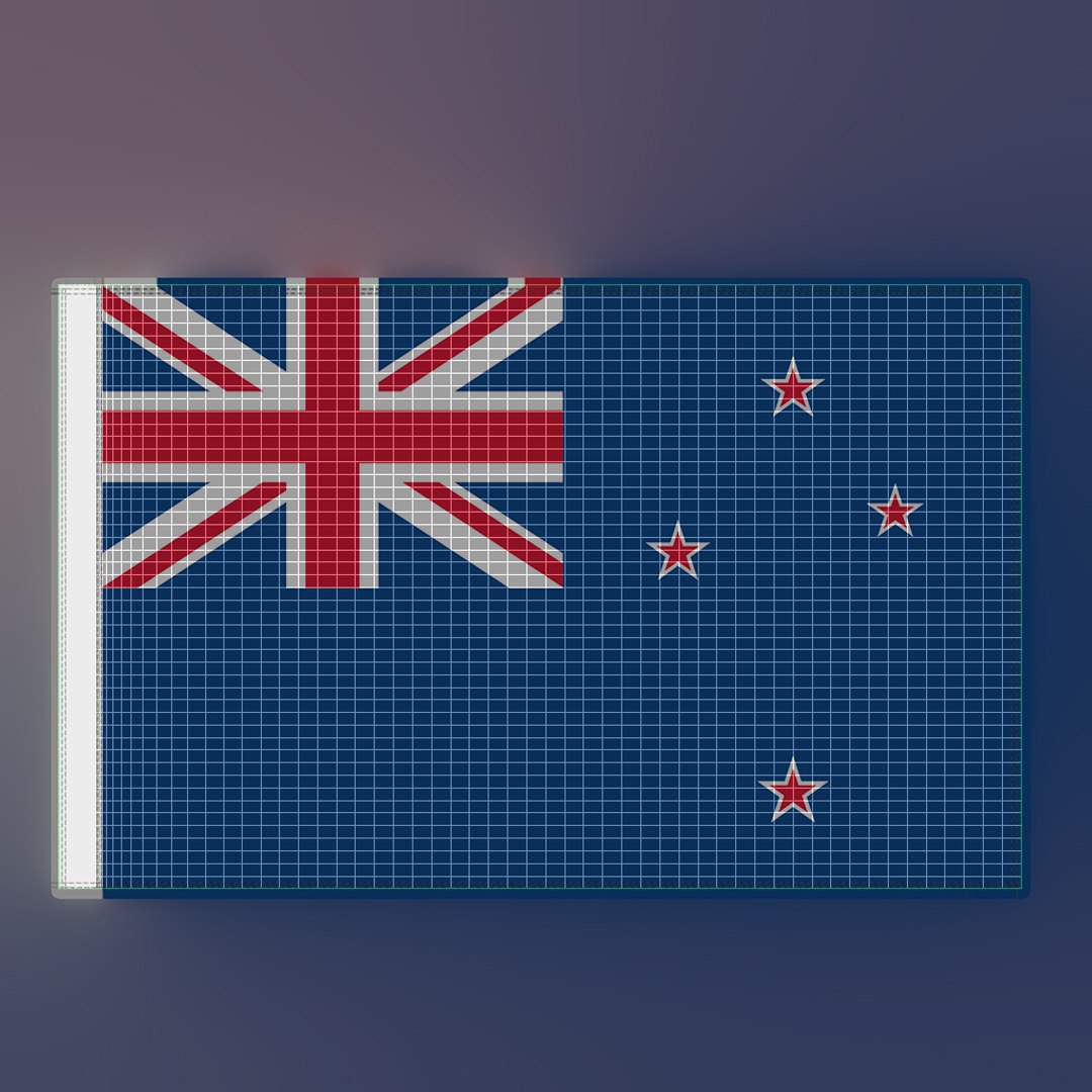 3D Animated New Zealand Flag - TurboSquid 1798229