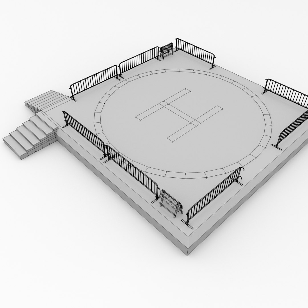 3d Helipad Pad