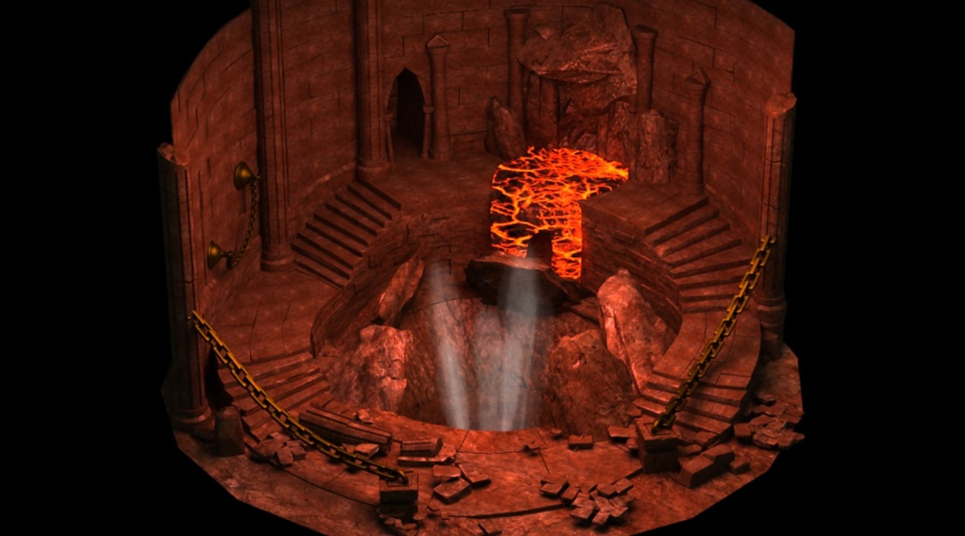 Castles Lava Volcanoes Underground 3D Model - TurboSquid 1591565