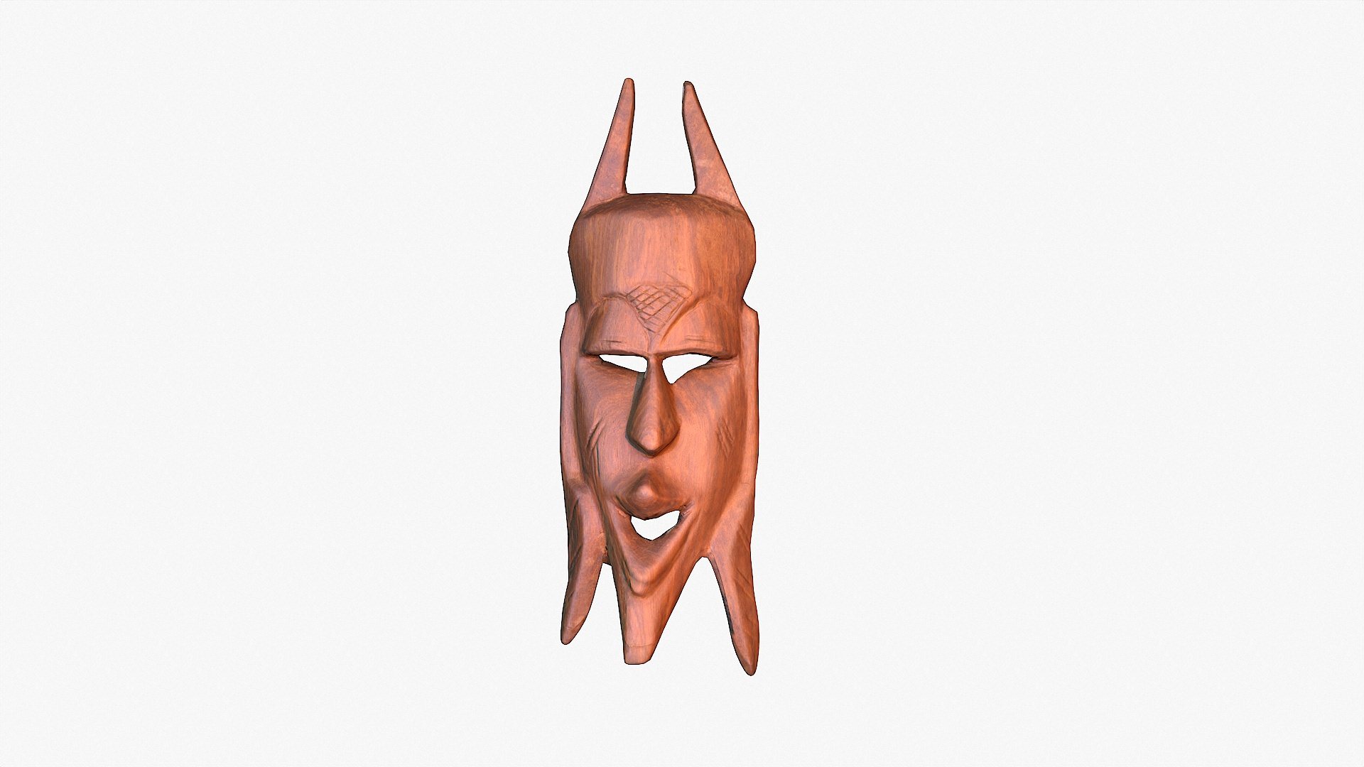 African mask 02 hypoly 3D model - TurboSquid 1708499