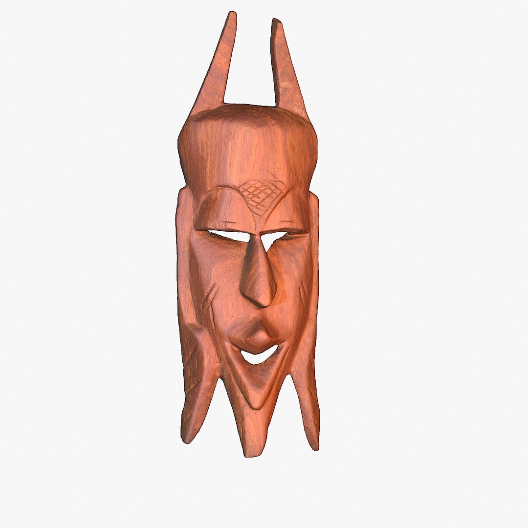 African mask 02 hypoly 3D model - TurboSquid 1708499