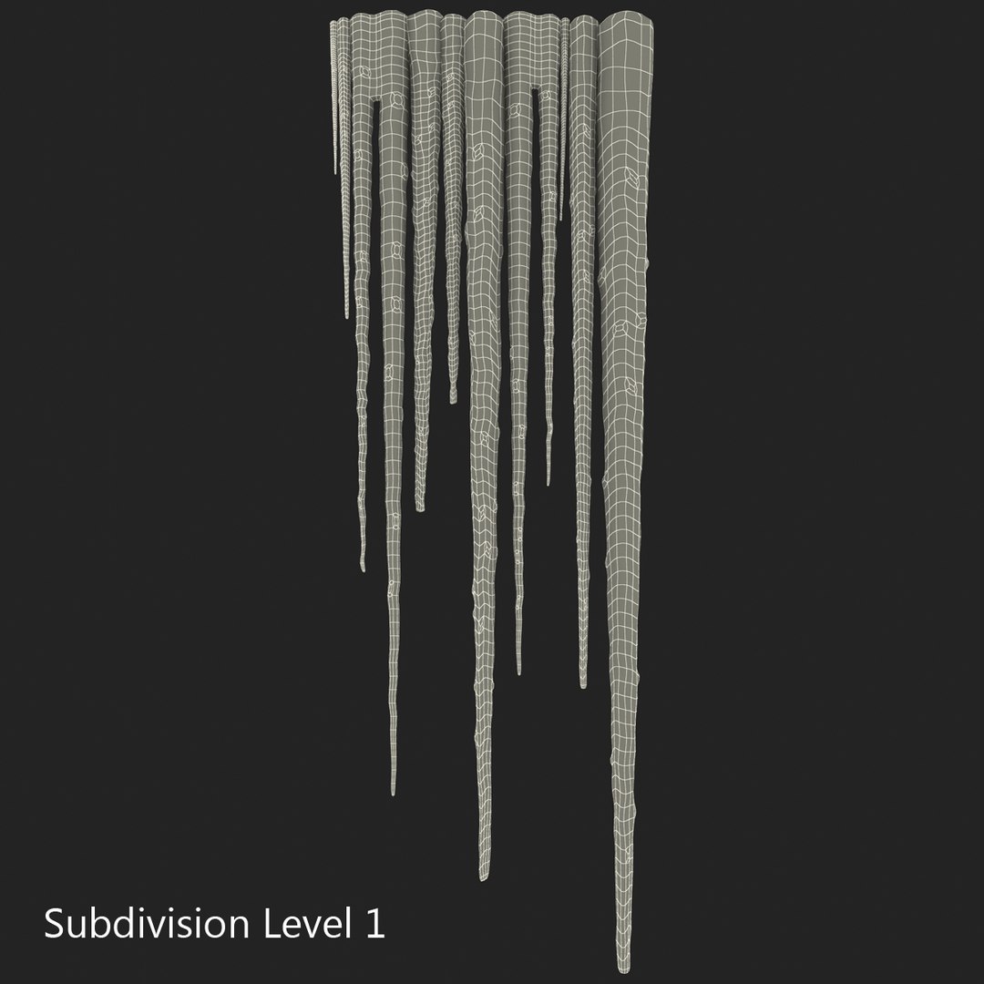 3d Icicles 2 Model