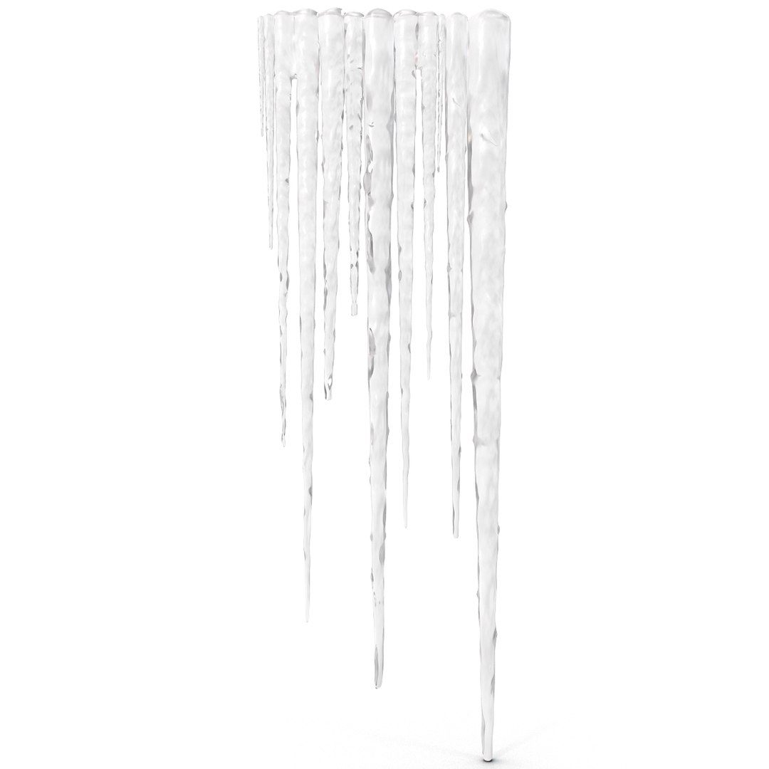 3d Icicles 2 Model