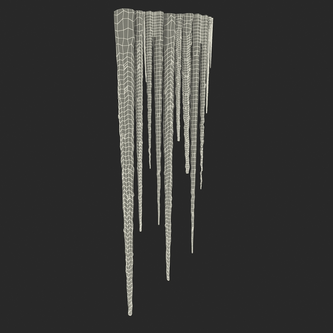 3d Icicles 2 Model