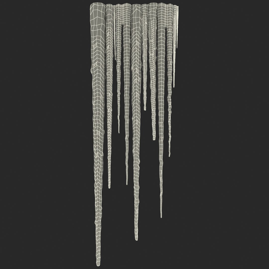 3d Icicles 2 Model