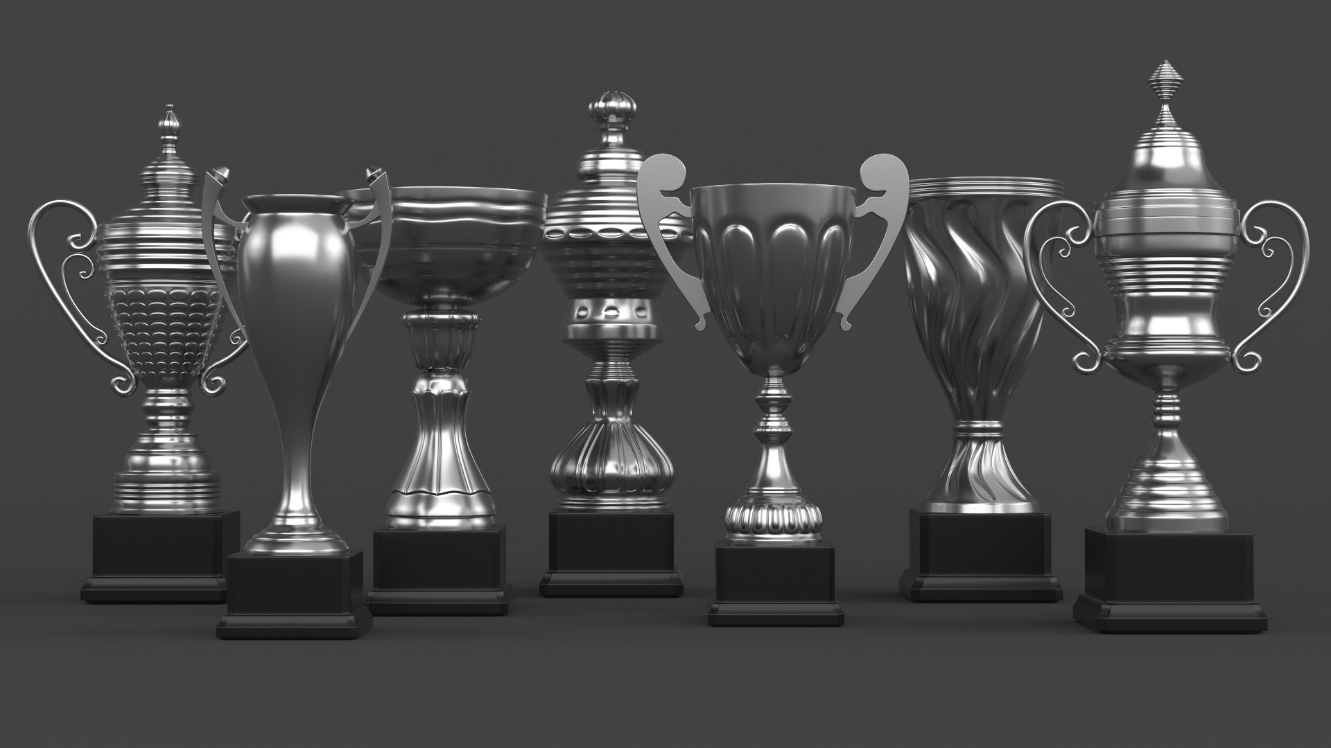 Trophy Cups model - TurboSquid 2118624