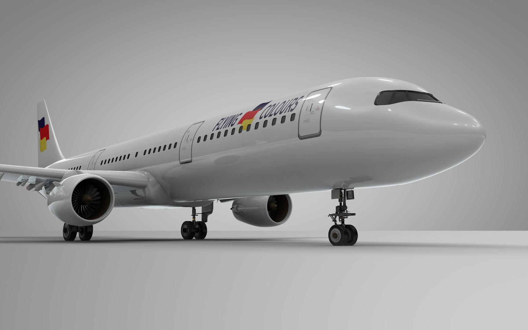A321 Neo Flying Colours 3D Model - TurboSquid 1640153