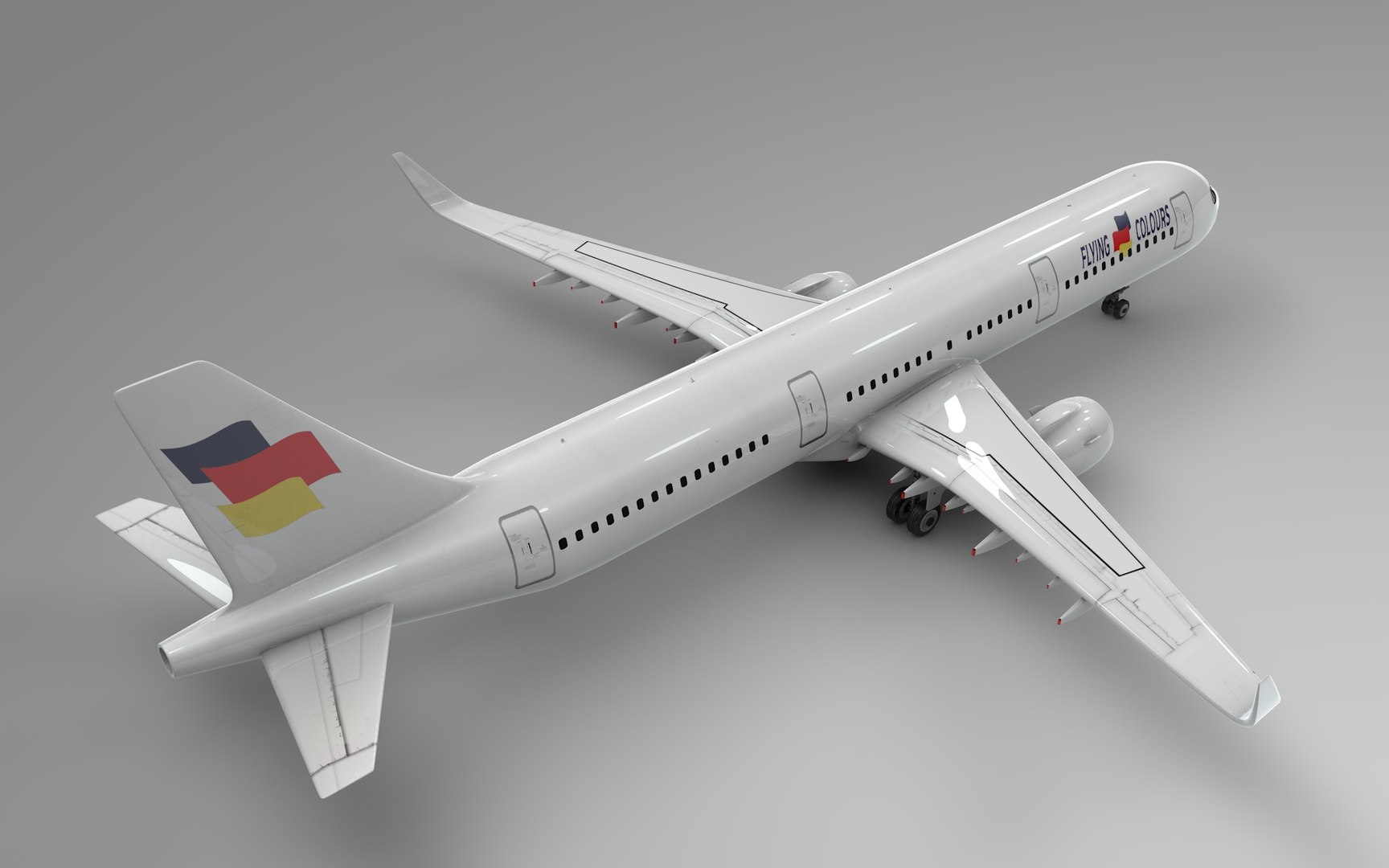 A321 Neo Flying Colours 3D Model - TurboSquid 1640153