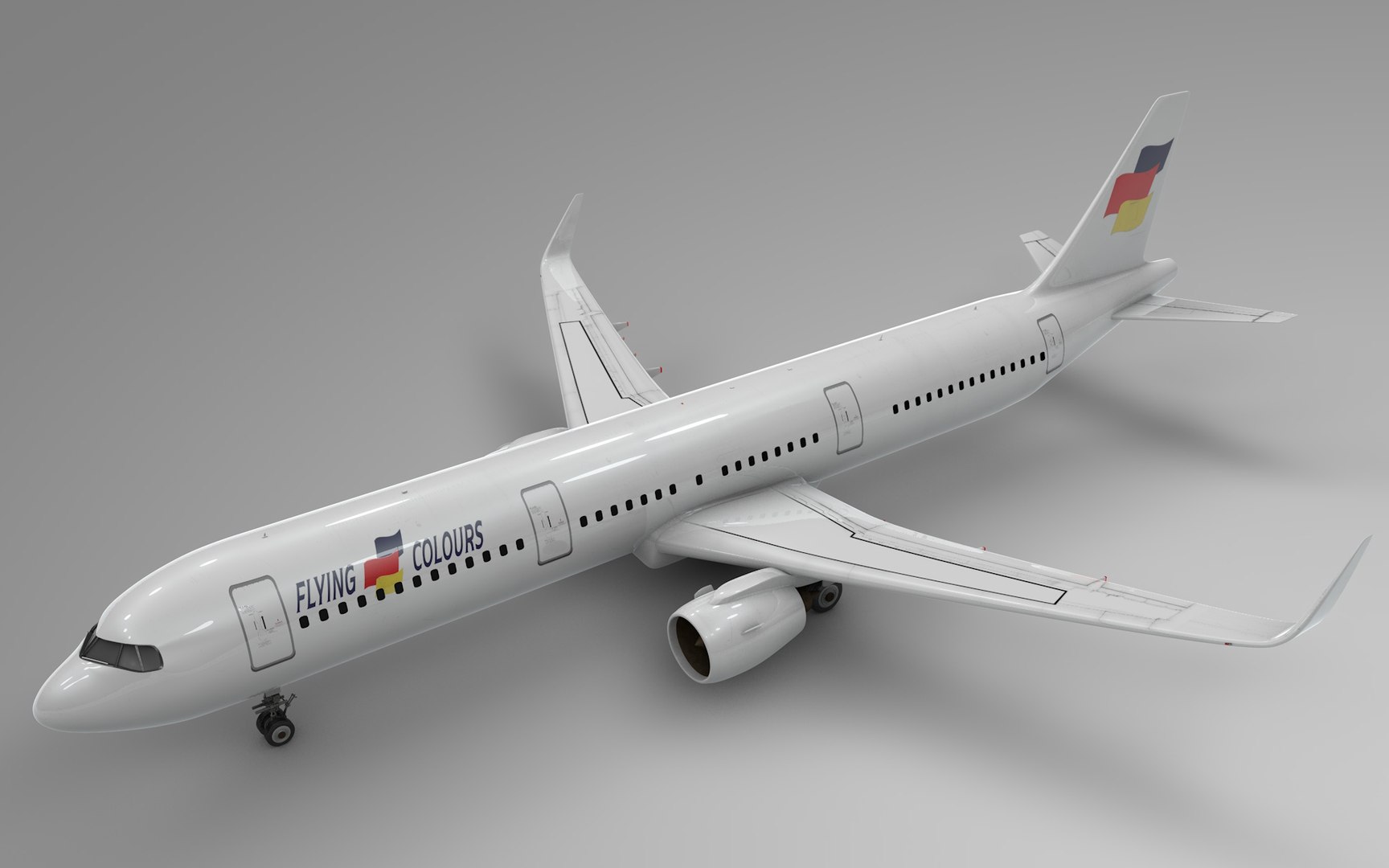 A321 Neo Flying Colours 3D Model - TurboSquid 1640153