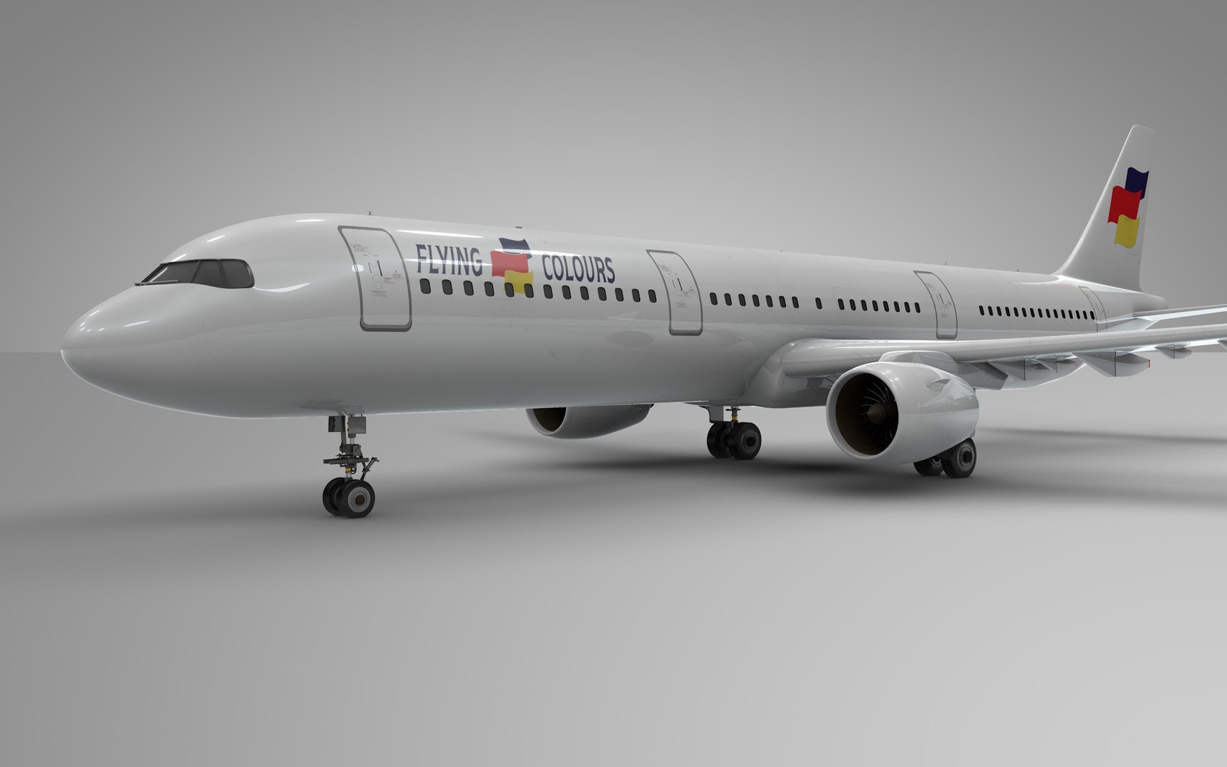 A321 Neo Flying Colours 3D Model - TurboSquid 1640153