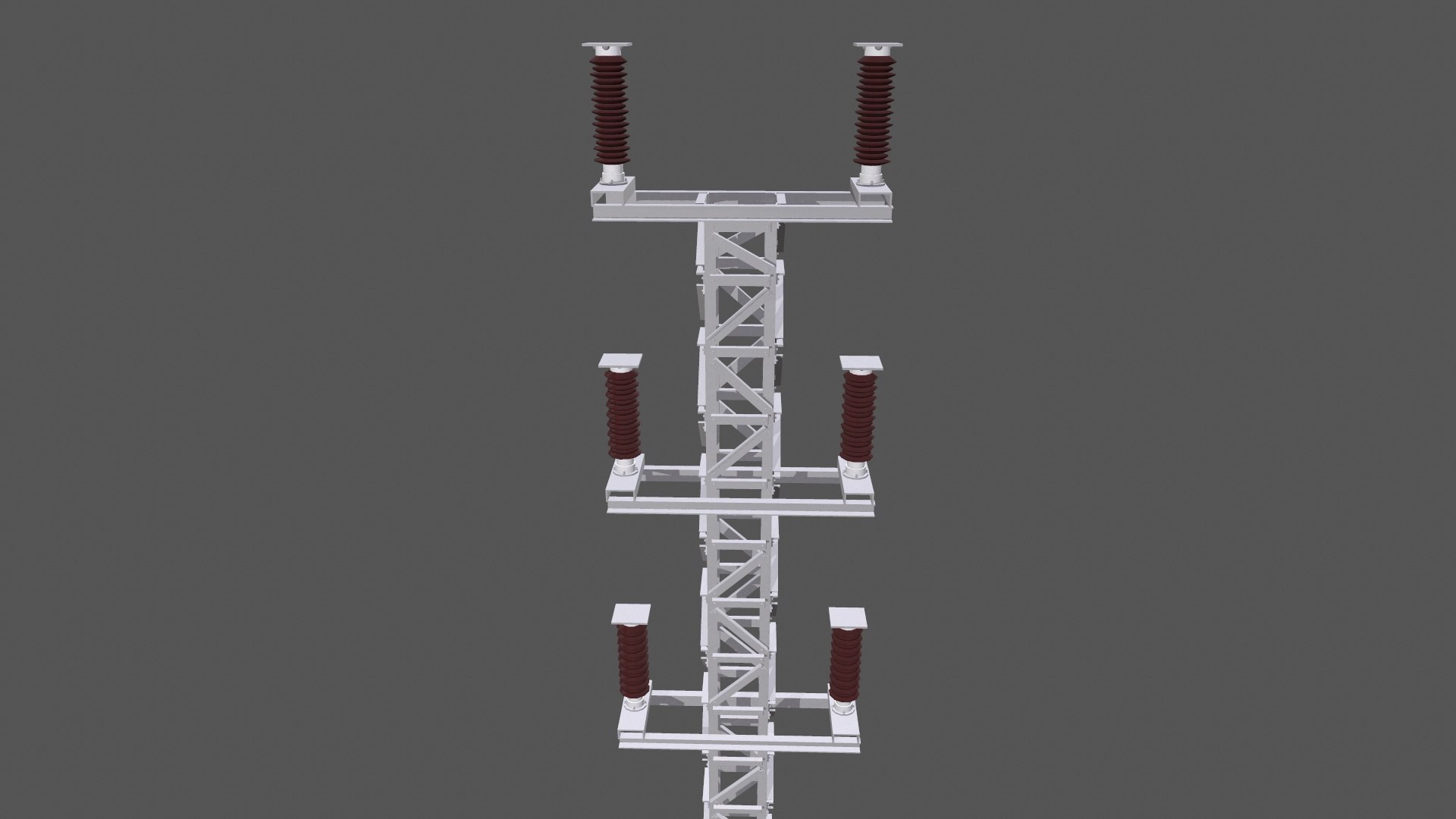 3D Electric Power Tower - TurboSquid 2303588