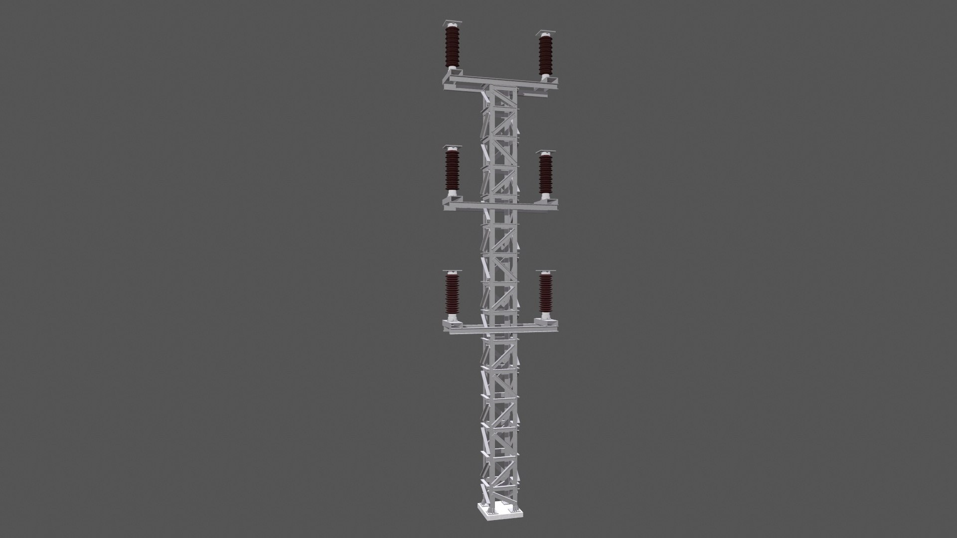 3D Electric Power Tower - TurboSquid 2303588