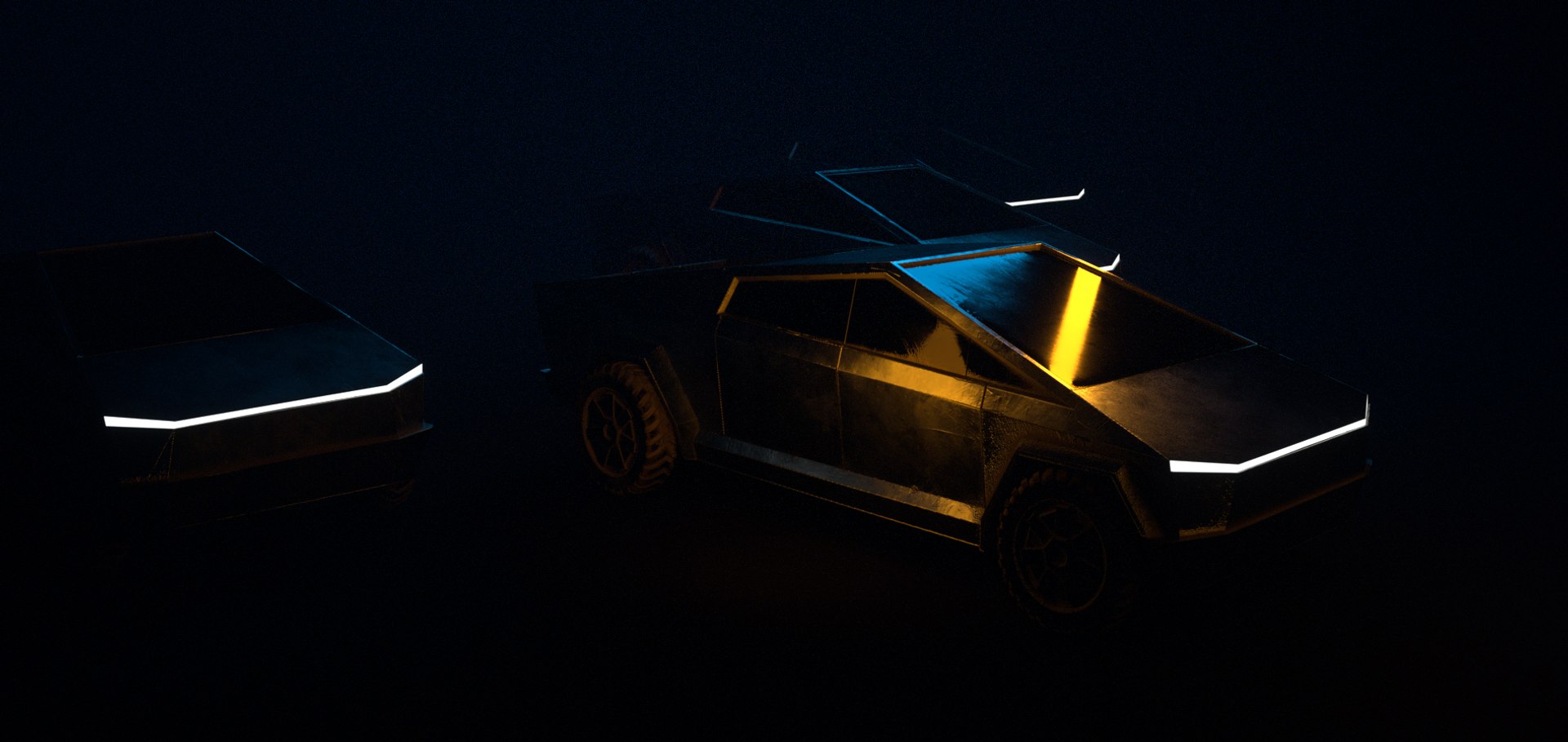 Cyber Punk Tesla Cybertruck 3D Model - TurboSquid 1480629