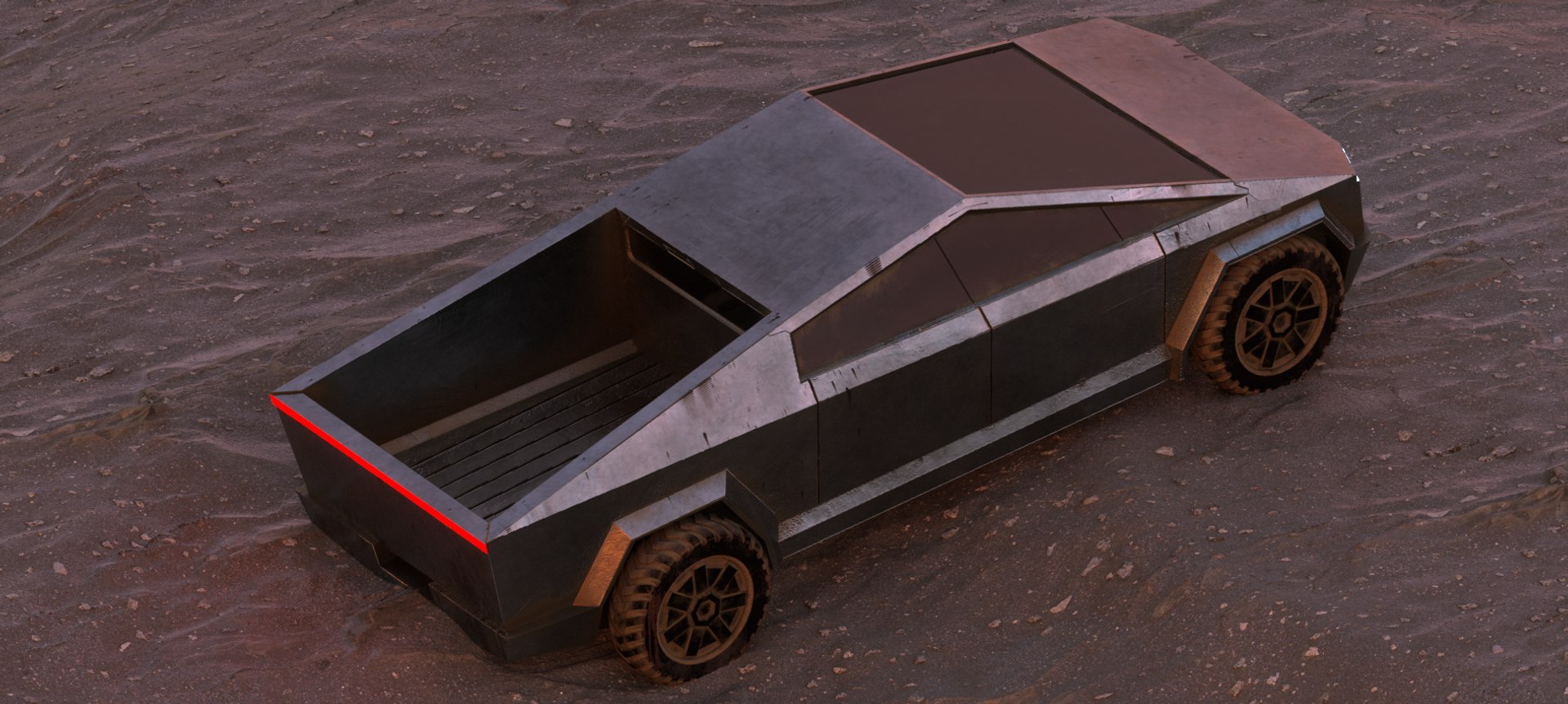 Cyber Punk Tesla Cybertruck 3D Model - TurboSquid 1480629