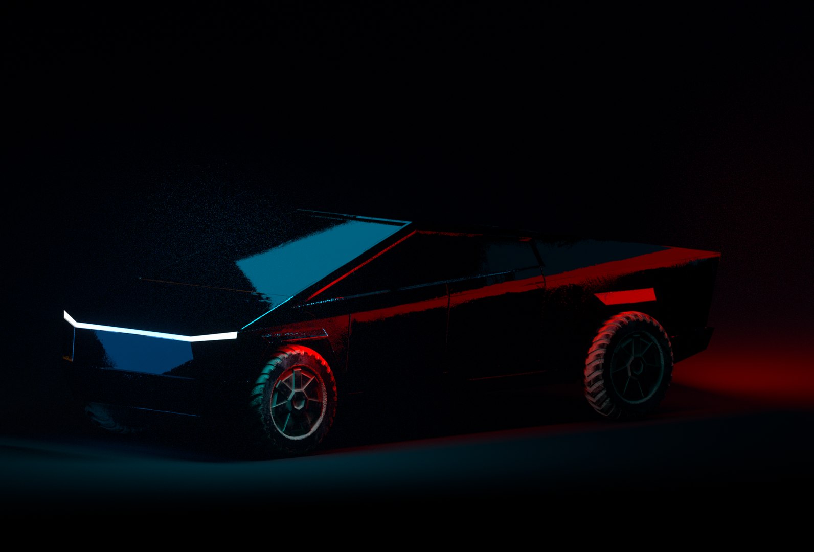 Cyber Punk Tesla Cybertruck 3D Model - TurboSquid 1480629