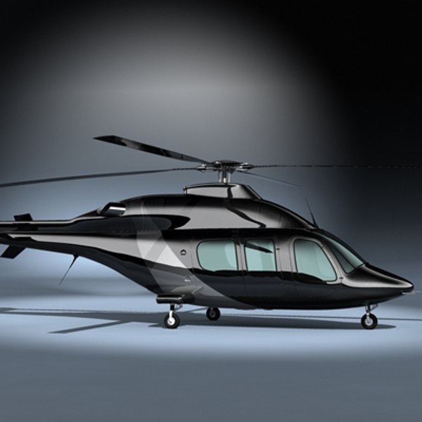 3d executive helicopter model
