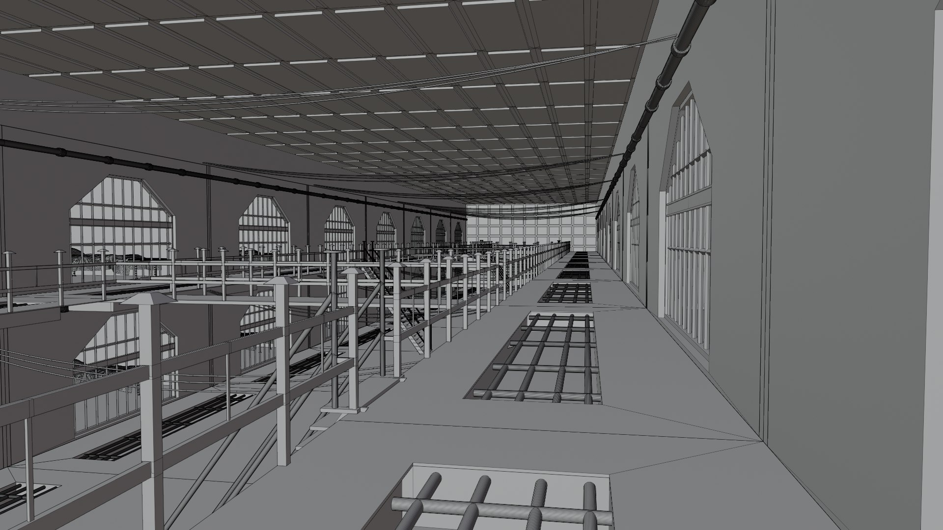 3D Prison Interior Model - TurboSquid 2157314