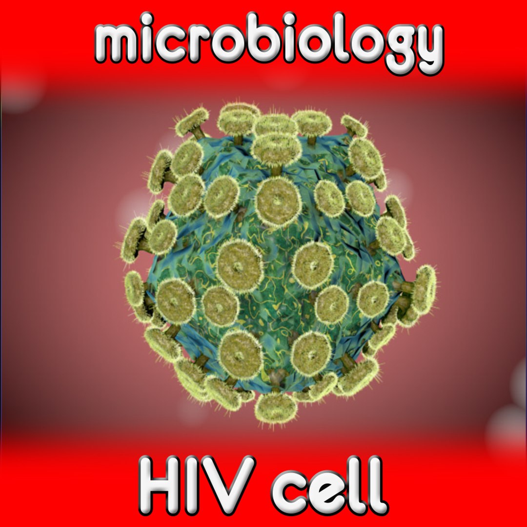 microbiology virus 3d model