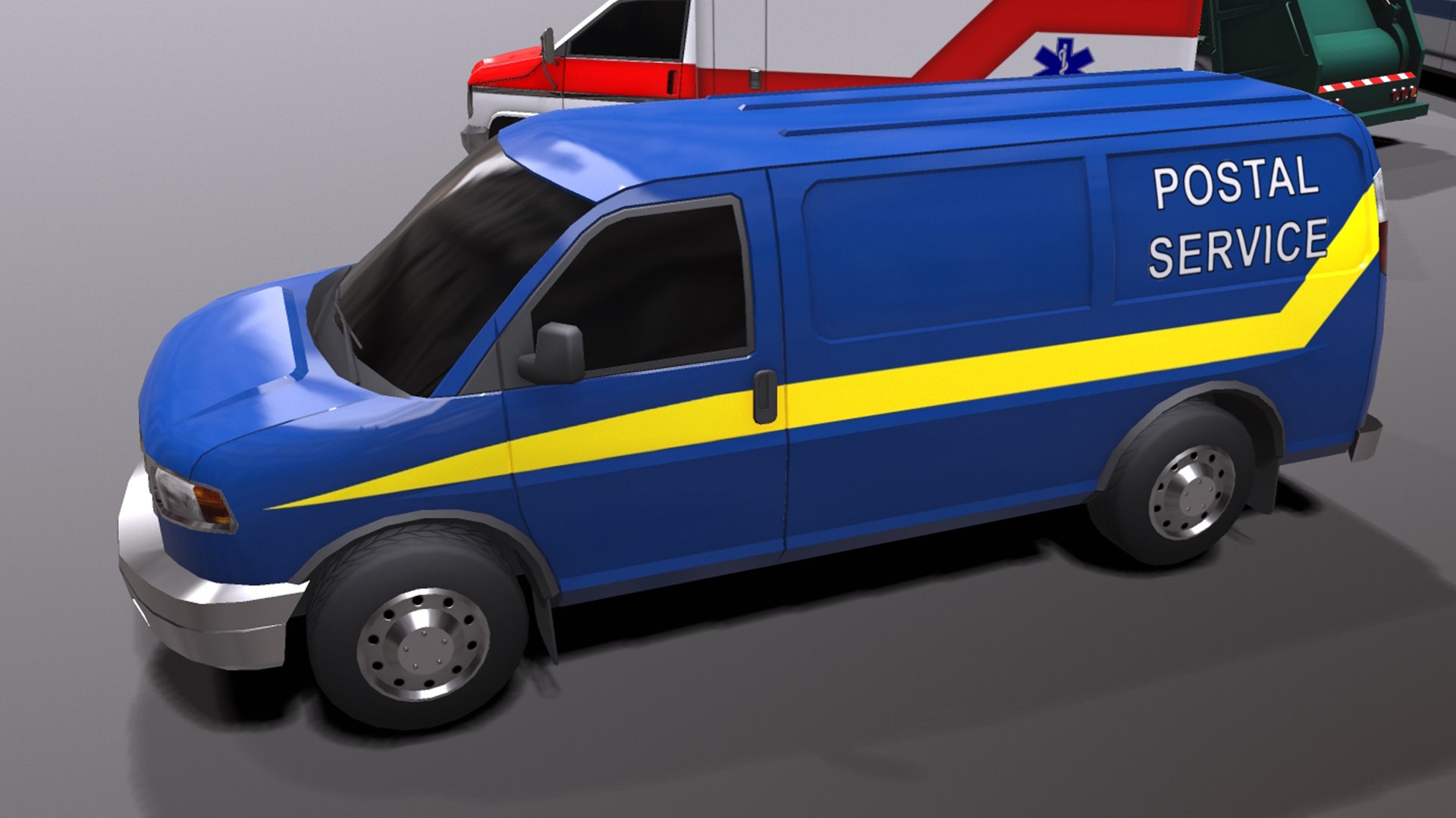 Generic Civil Service Vehicles Pack Model Model - TurboSquid 1879981