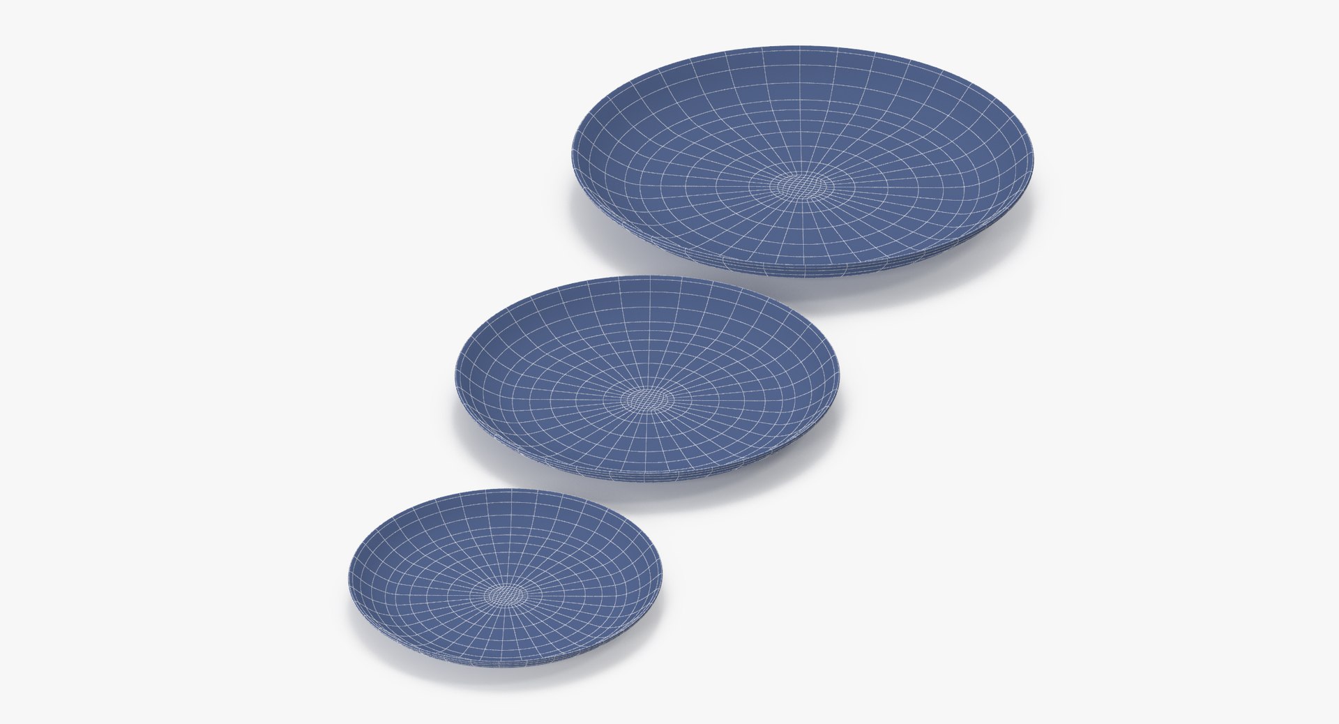 3d Ceramic Serving Plates Model