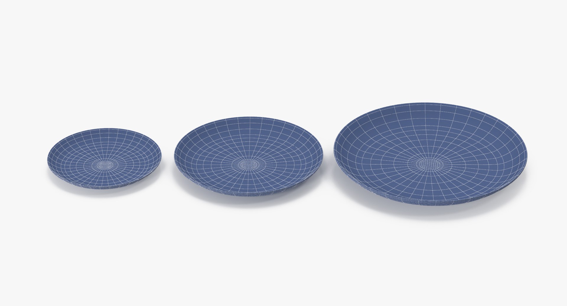 3d Ceramic Serving Plates Model