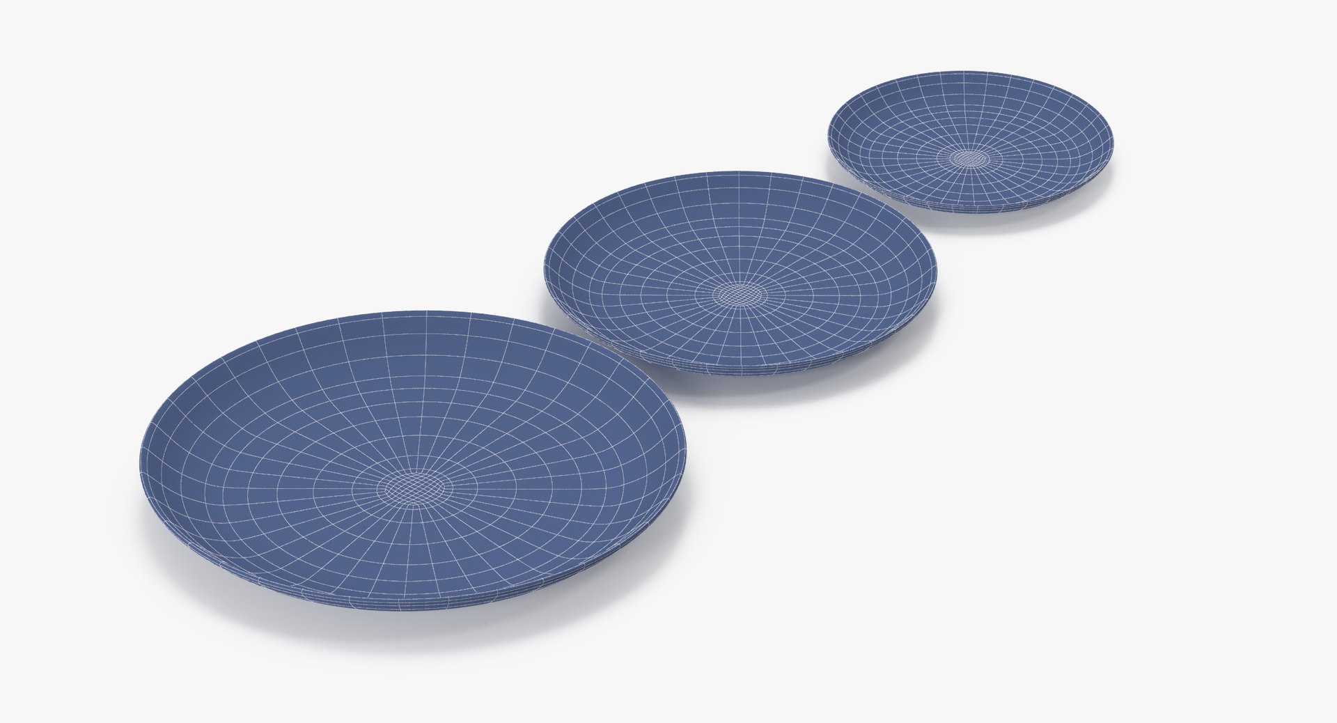 3d Ceramic Serving Plates Model