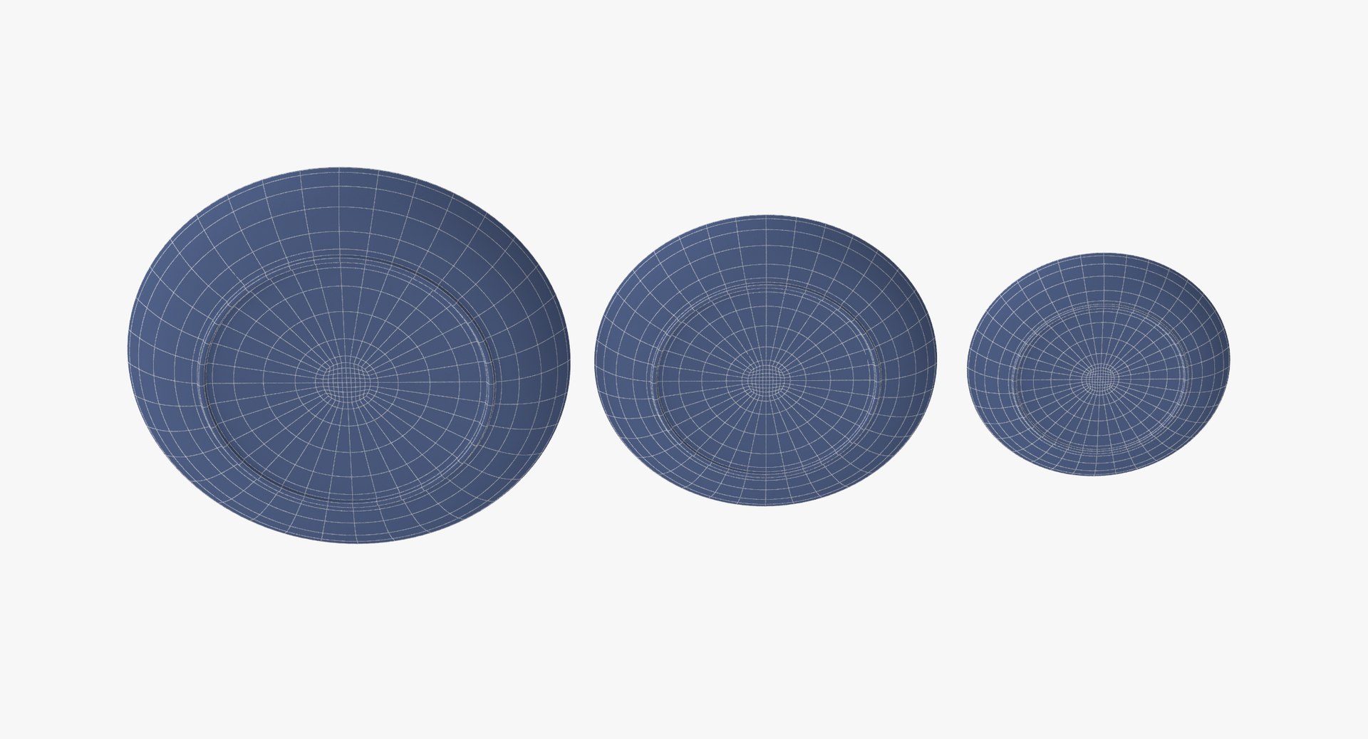 3d Ceramic Serving Plates Model