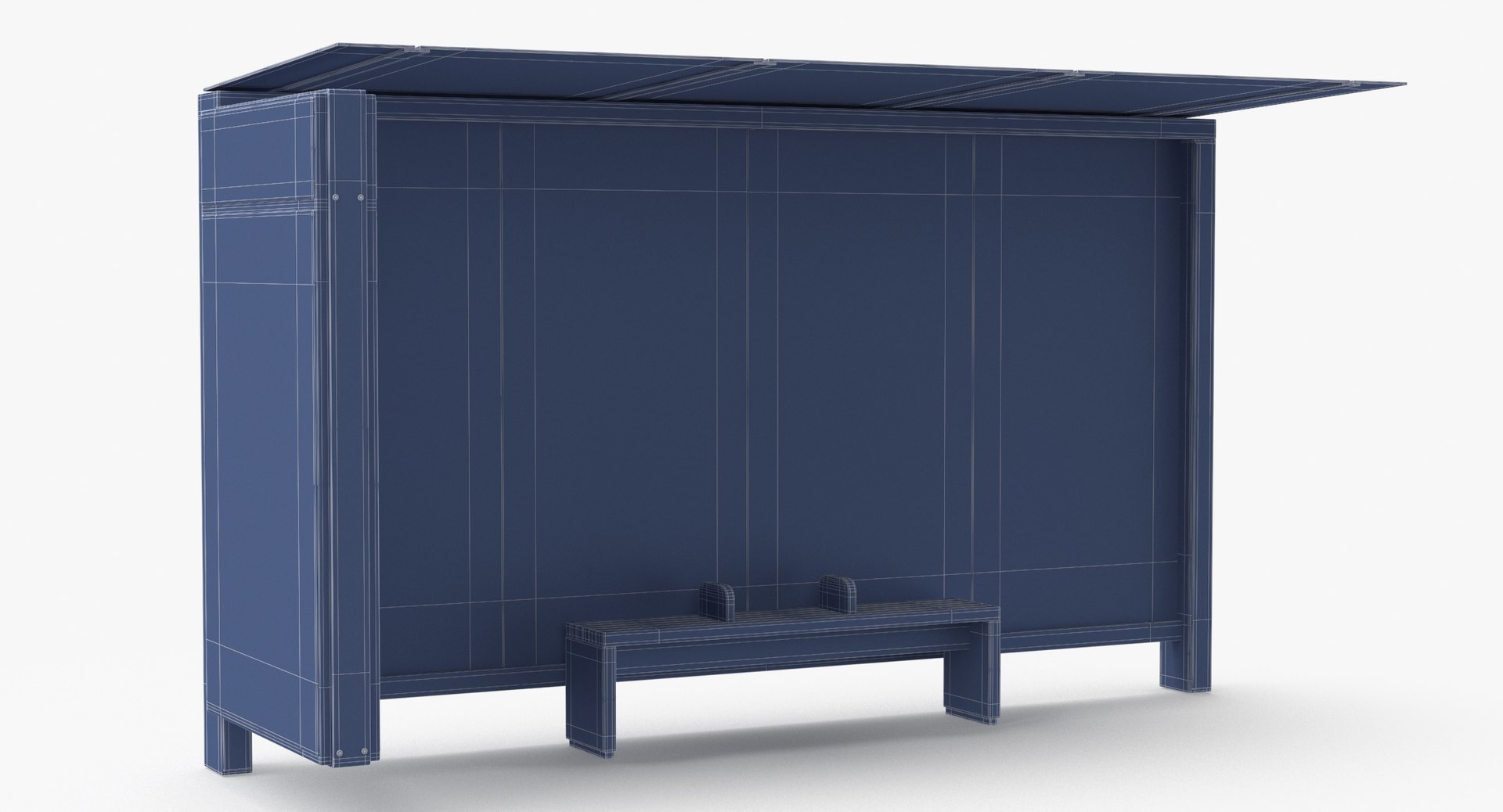 Bus Stop 02 Clean and Dirty 3D - TurboSquid 1952815