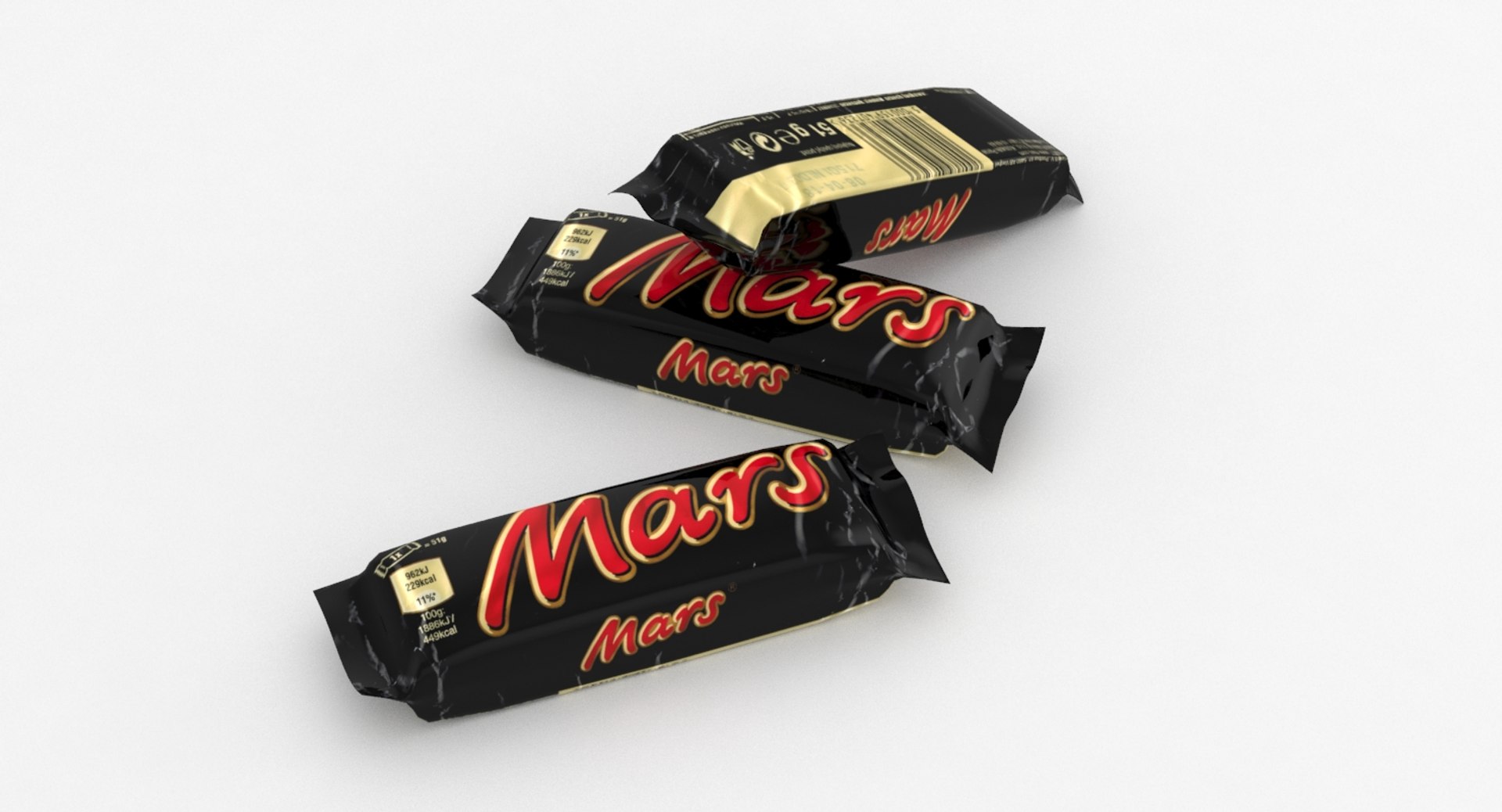 Mars Bar 3D - TurboSquid 1184105