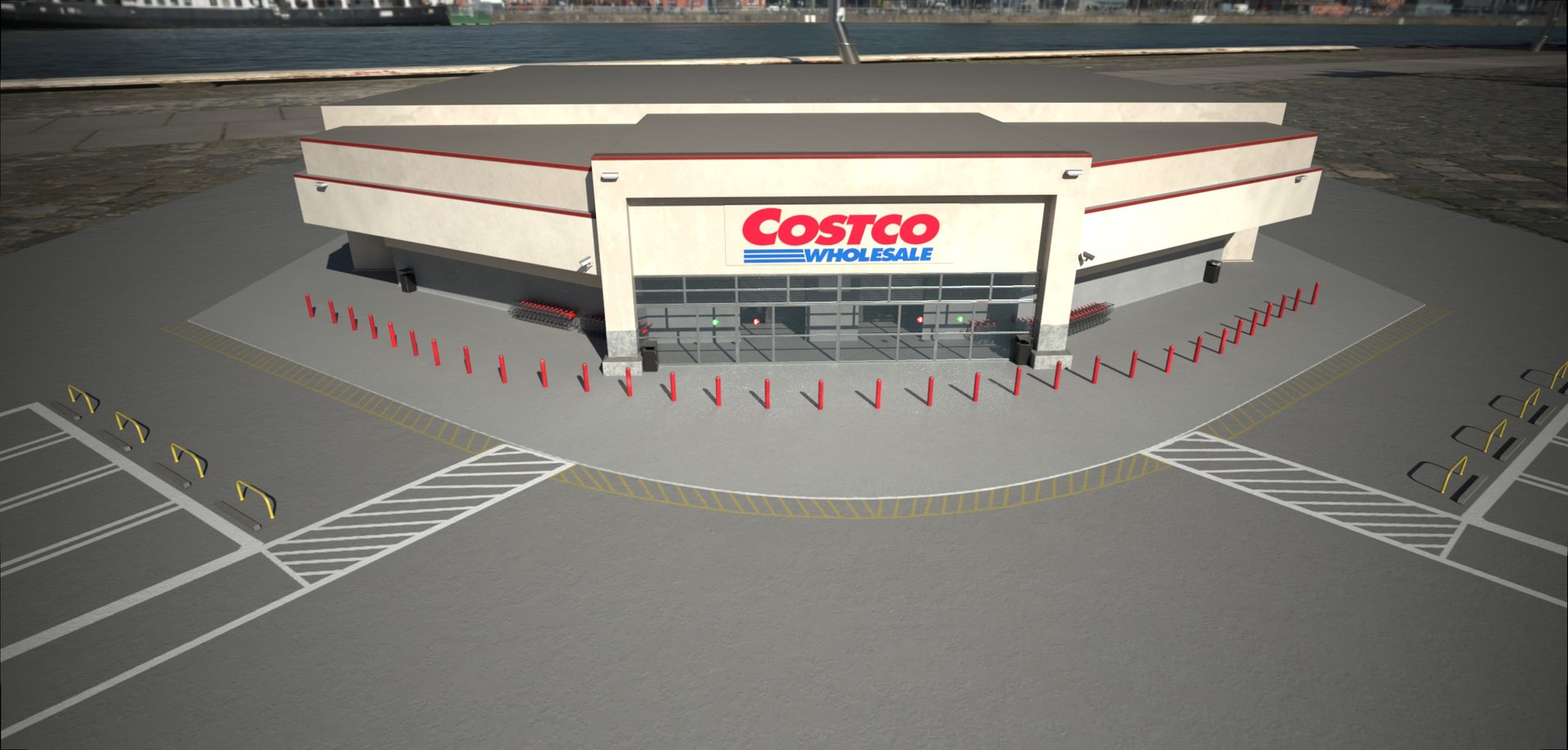 COSTCO WAREHOUSE Render Render PBR Ultra High Quality 3D Model ...