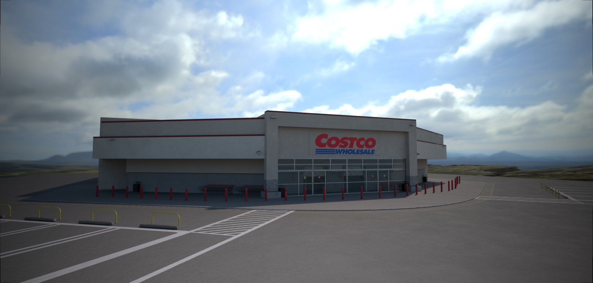 COSTCO WAREHOUSE Render Render PBR Ultra High Quality 3D Model ...