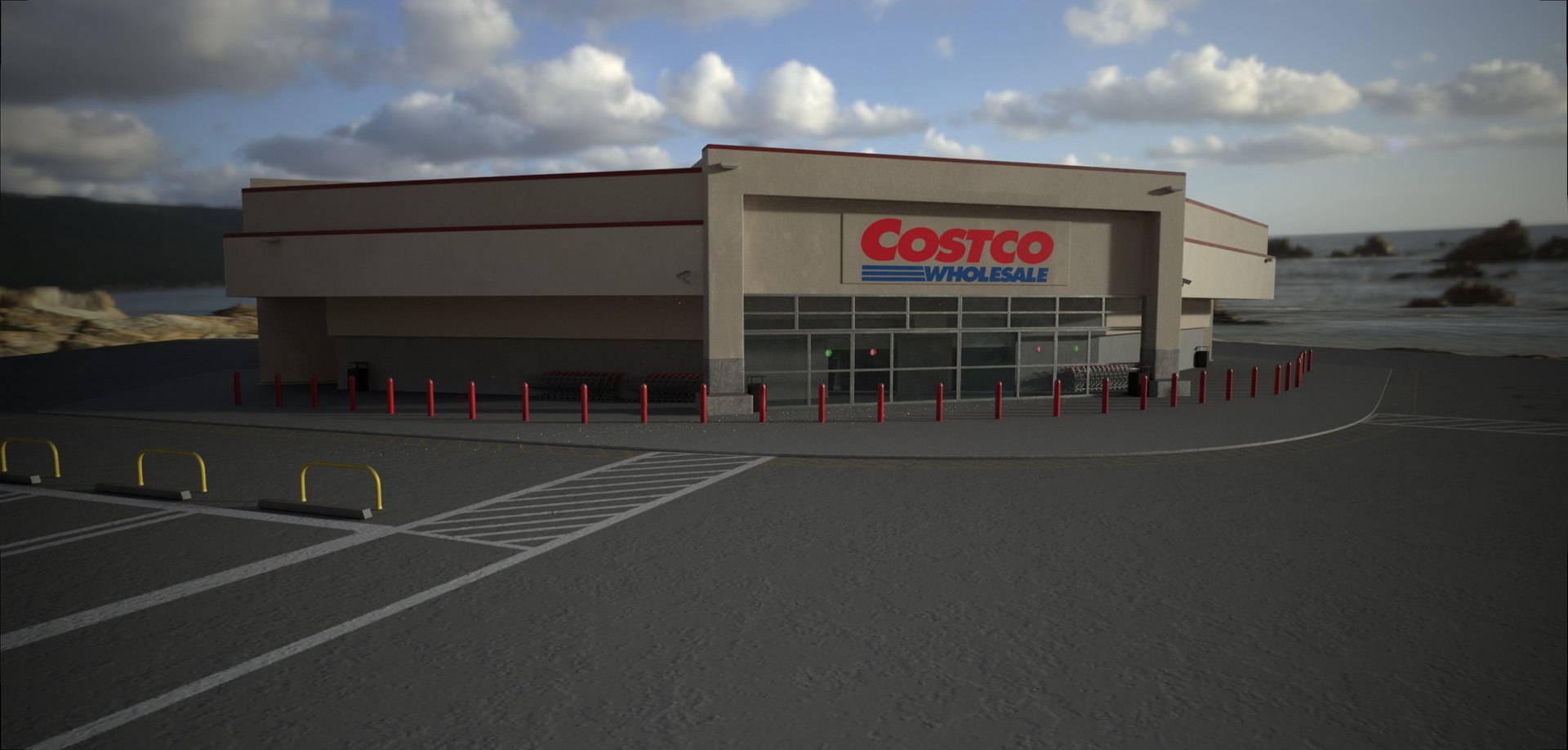COSTCO WAREHOUSE Render Render PBR Ultra High Quality 3D Model ...