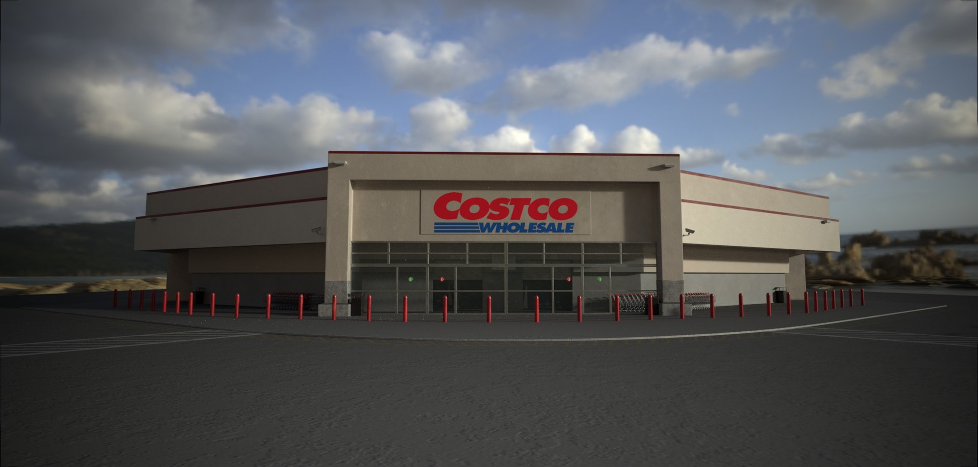 COSTCO WAREHOUSE Render Render PBR Ultra High Quality 3D Model ...