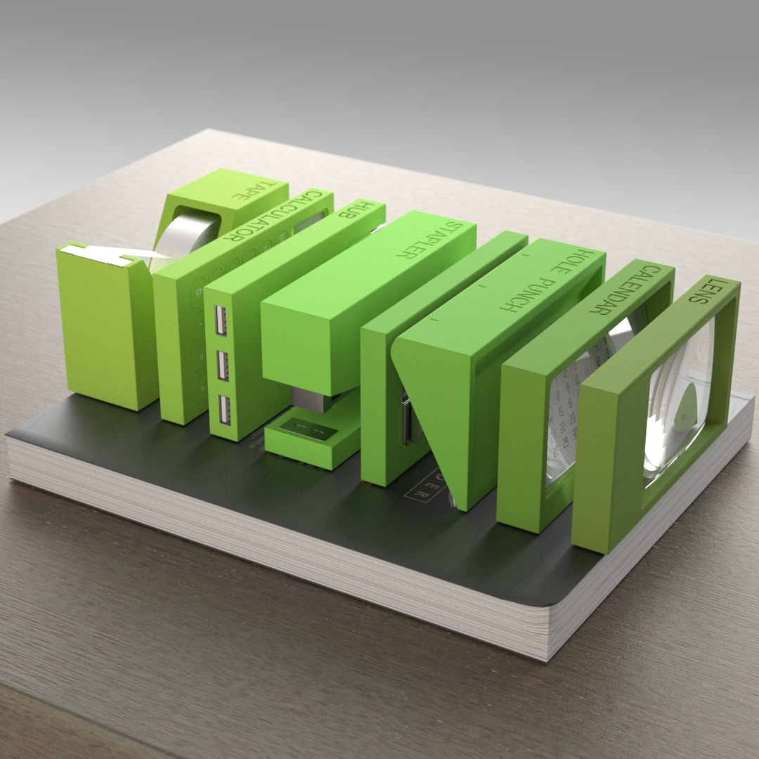 3d Photoreal Lexon Buro Office Supplies Model