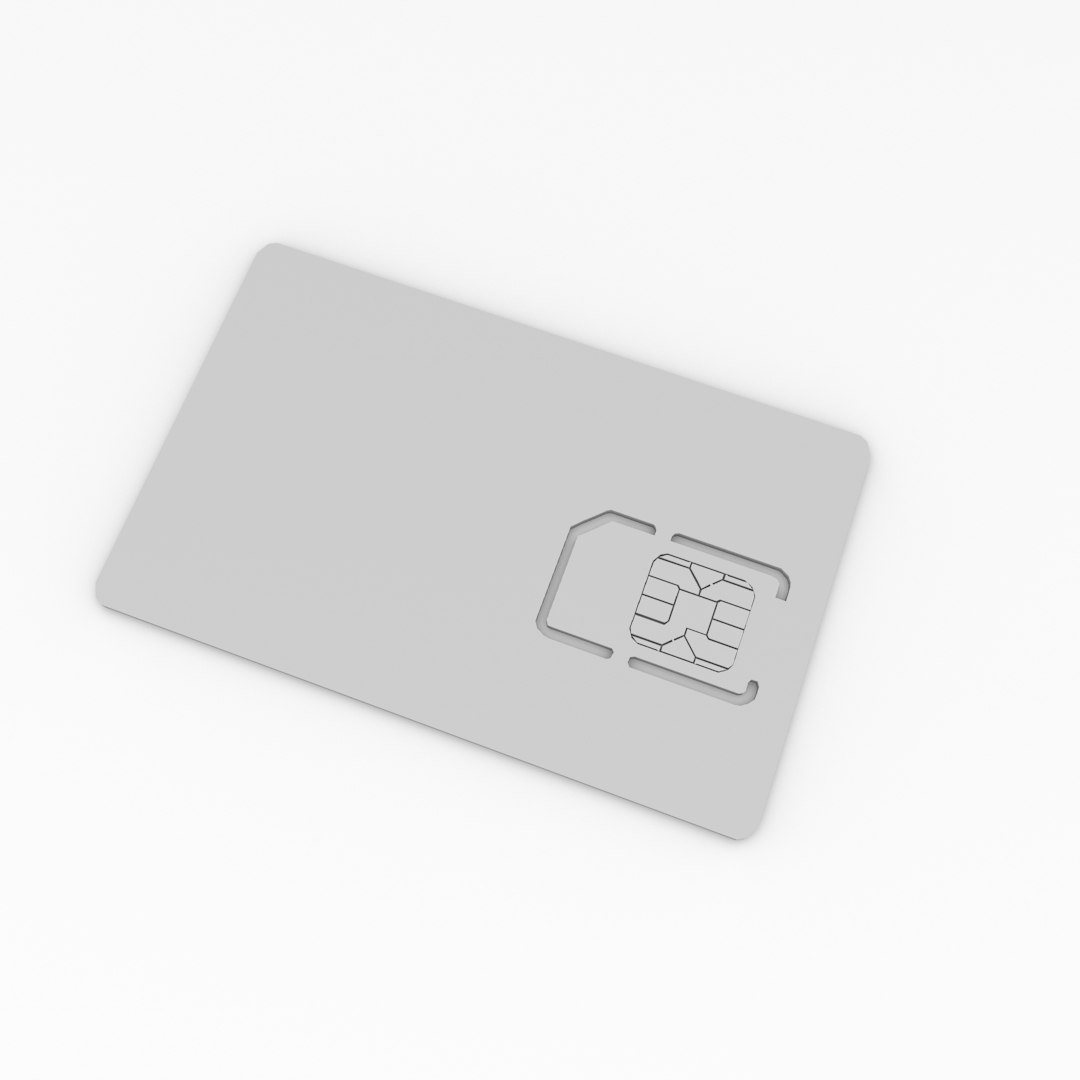 Sim Card V2 3D Model - TurboSquid 1240526