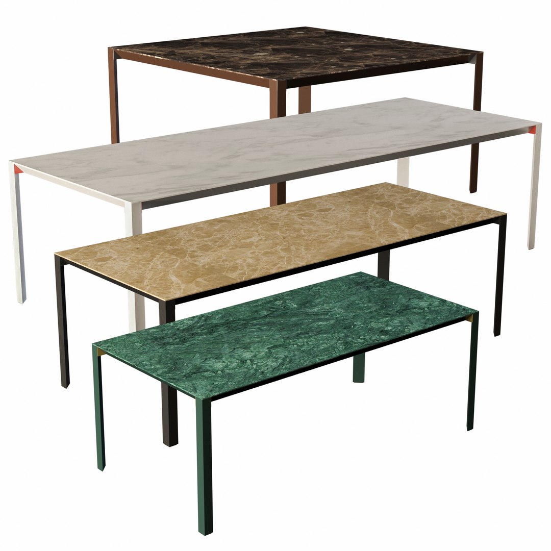 3D Half A Square Table - TurboSquid 1935927