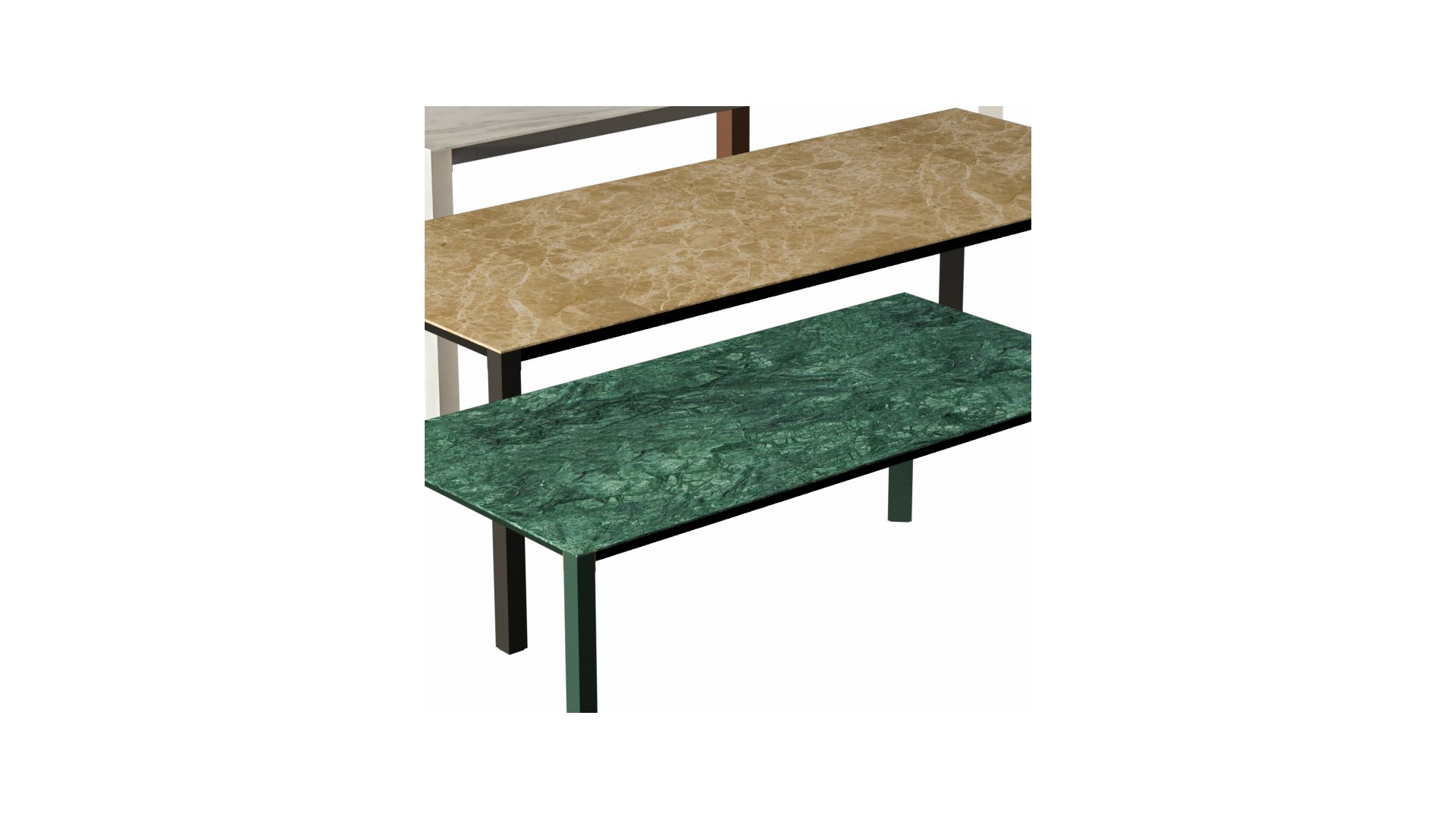 3D Half A Square Table - TurboSquid 1935927