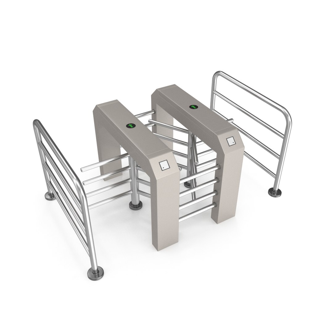 3D Turnstile Security Access Control PBR Model - TurboSquid 2178537