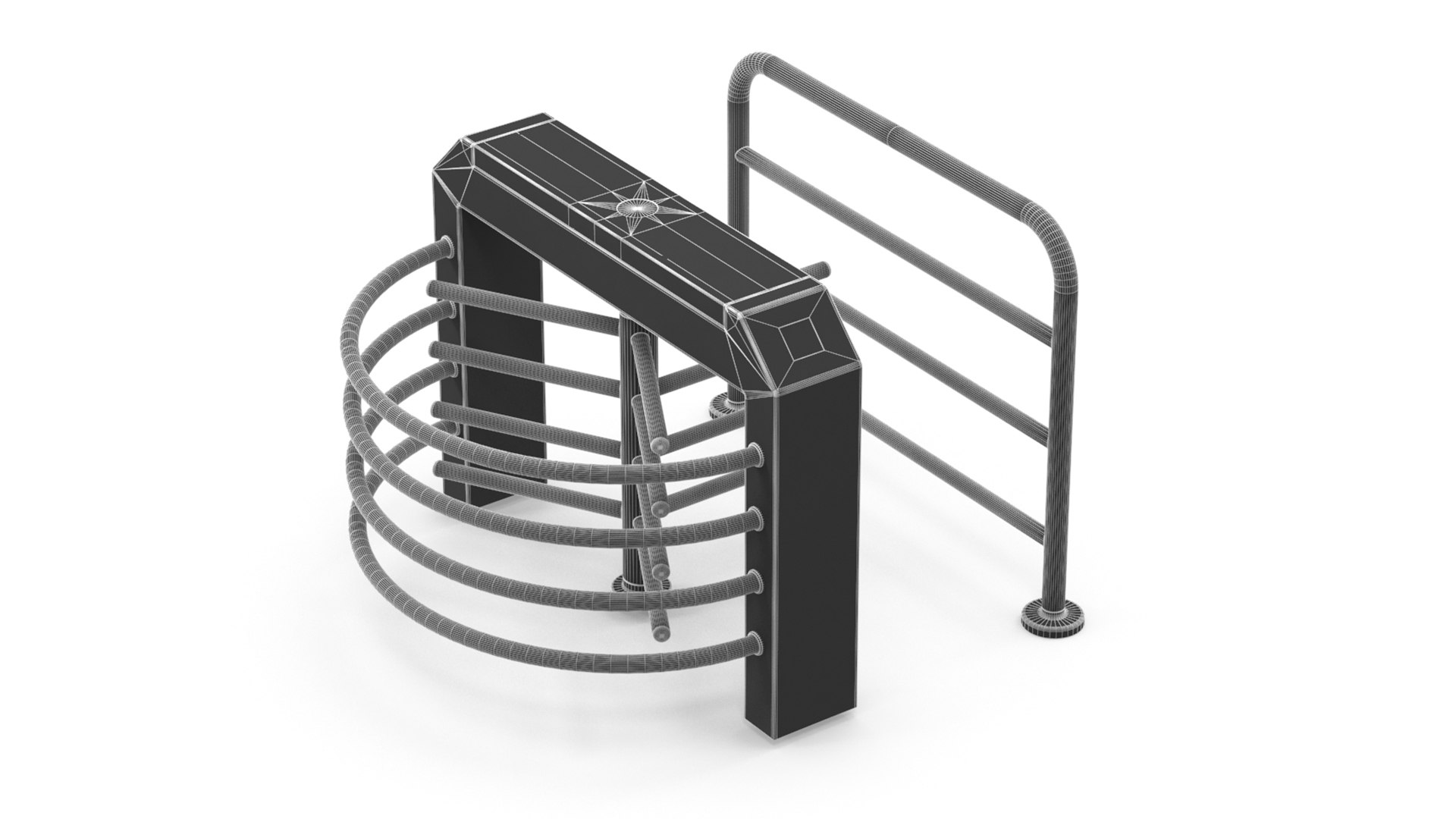 3D Turnstile Security Access Control PBR Model - TurboSquid 2178537