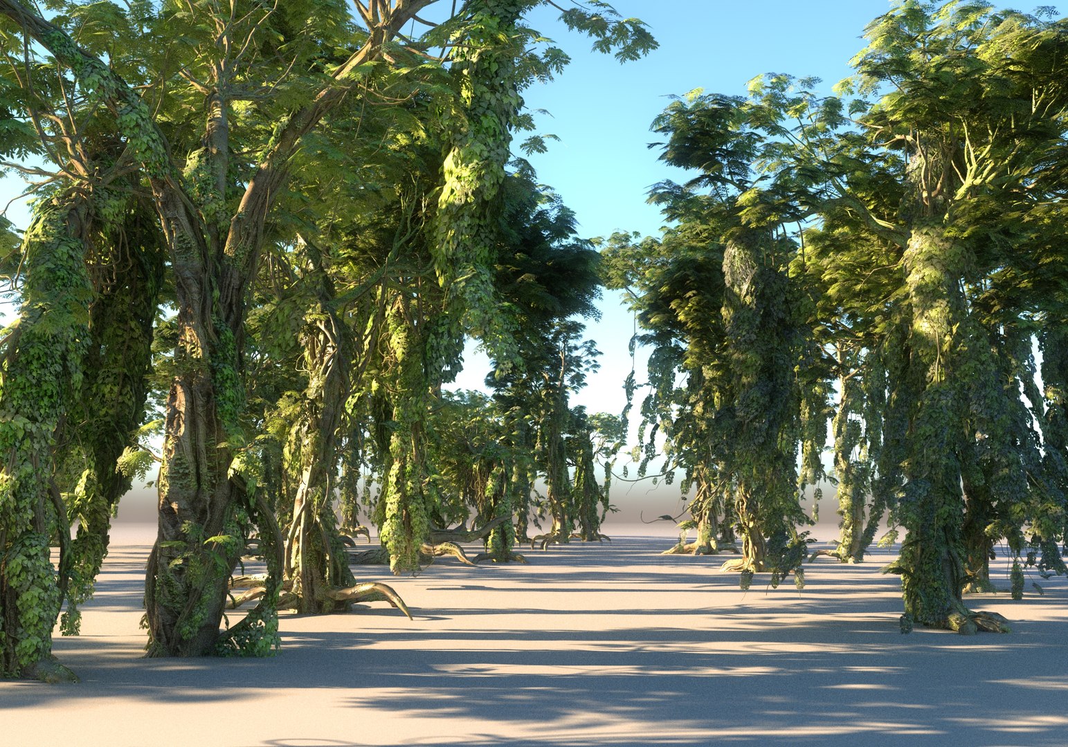 Animated Jungle Tree Mega Pack 50 3D - TurboSquid 2087674