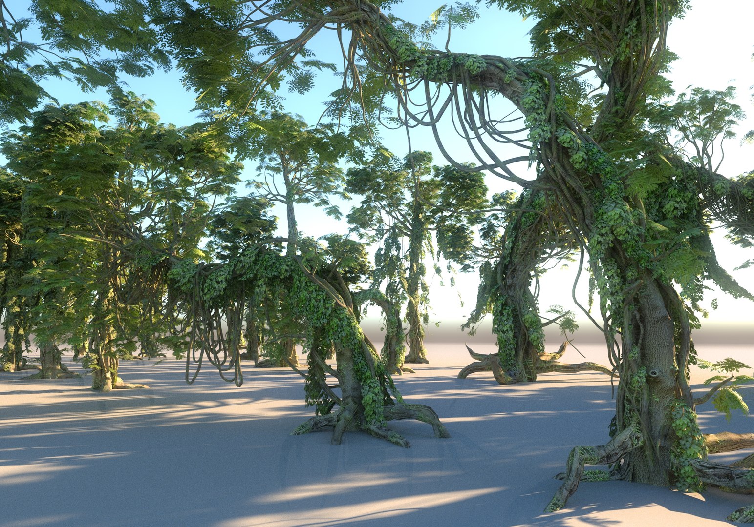 Animated Jungle Tree Mega Pack 50 3D - TurboSquid 2087674
