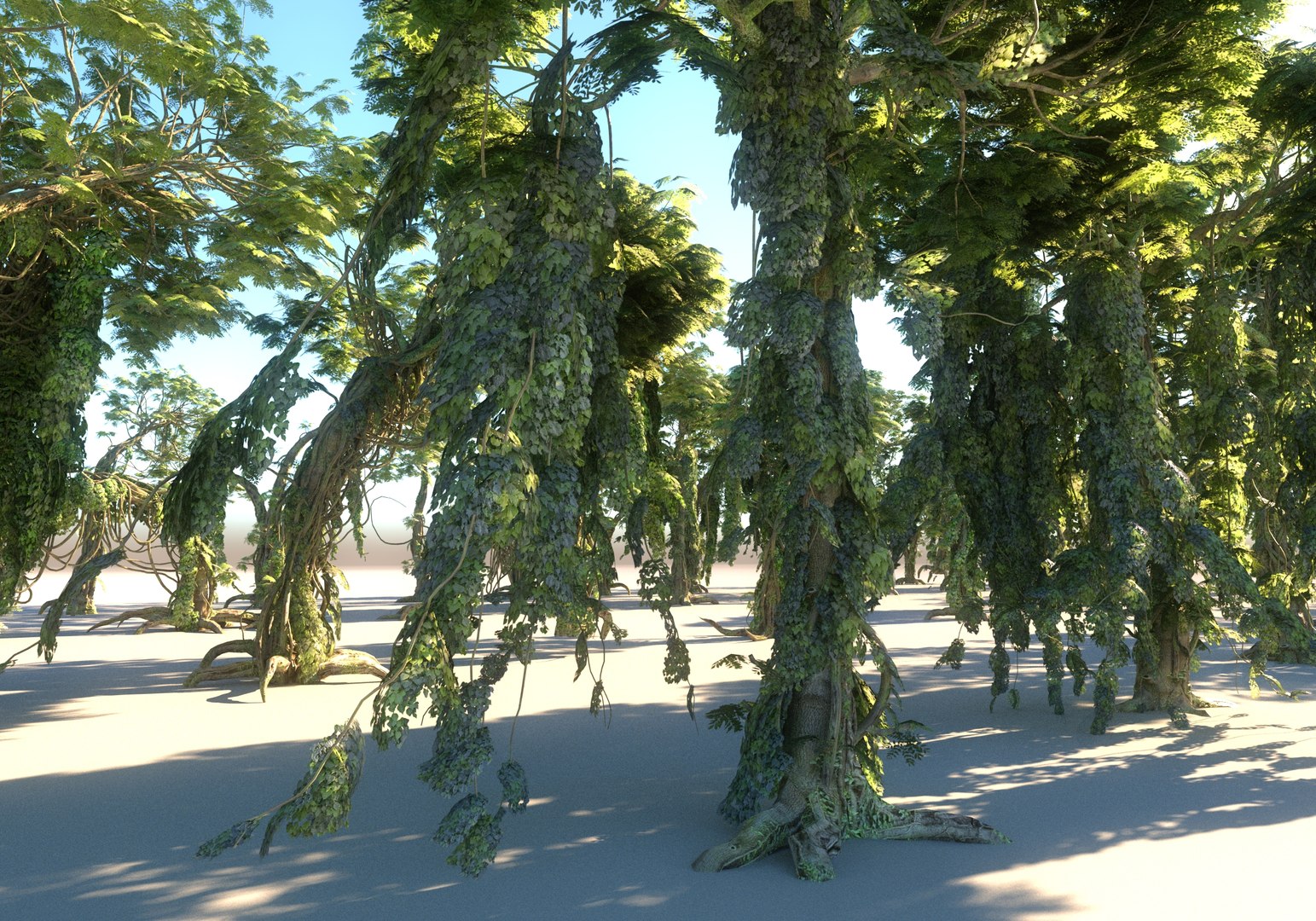 Animated Jungle Tree Mega Pack 50 3D - TurboSquid 2087674