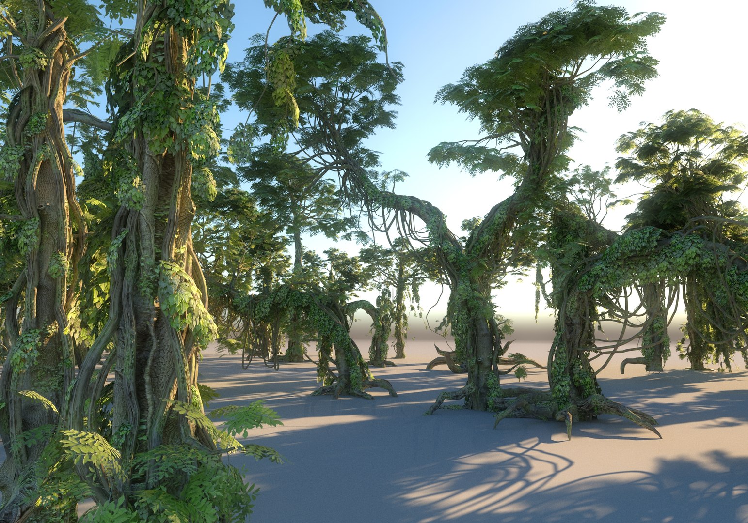Animated Jungle Tree Mega Pack 50 3D - TurboSquid 2087674