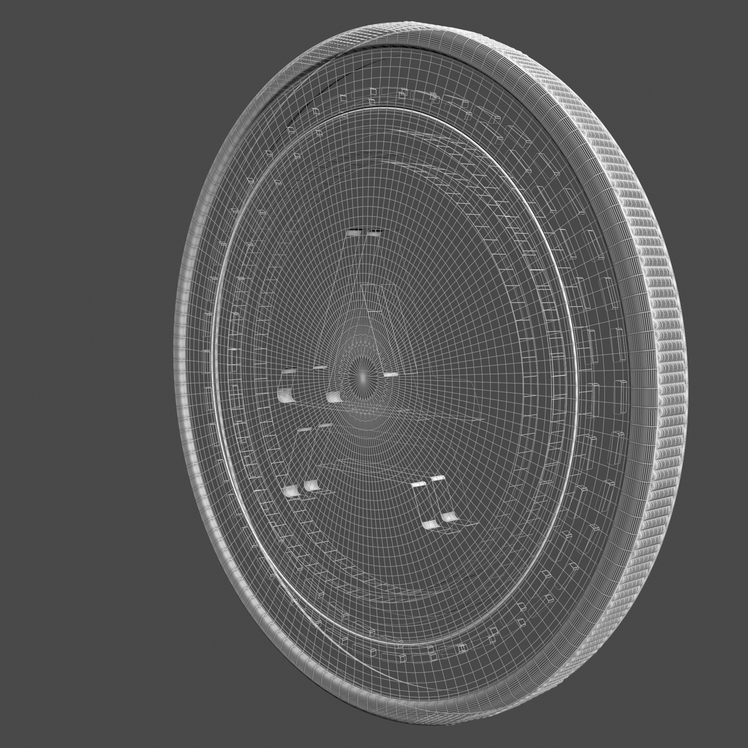 AIDUS TOKEN Cryptocurrency Gold Coin 3D - TurboSquid 1781851