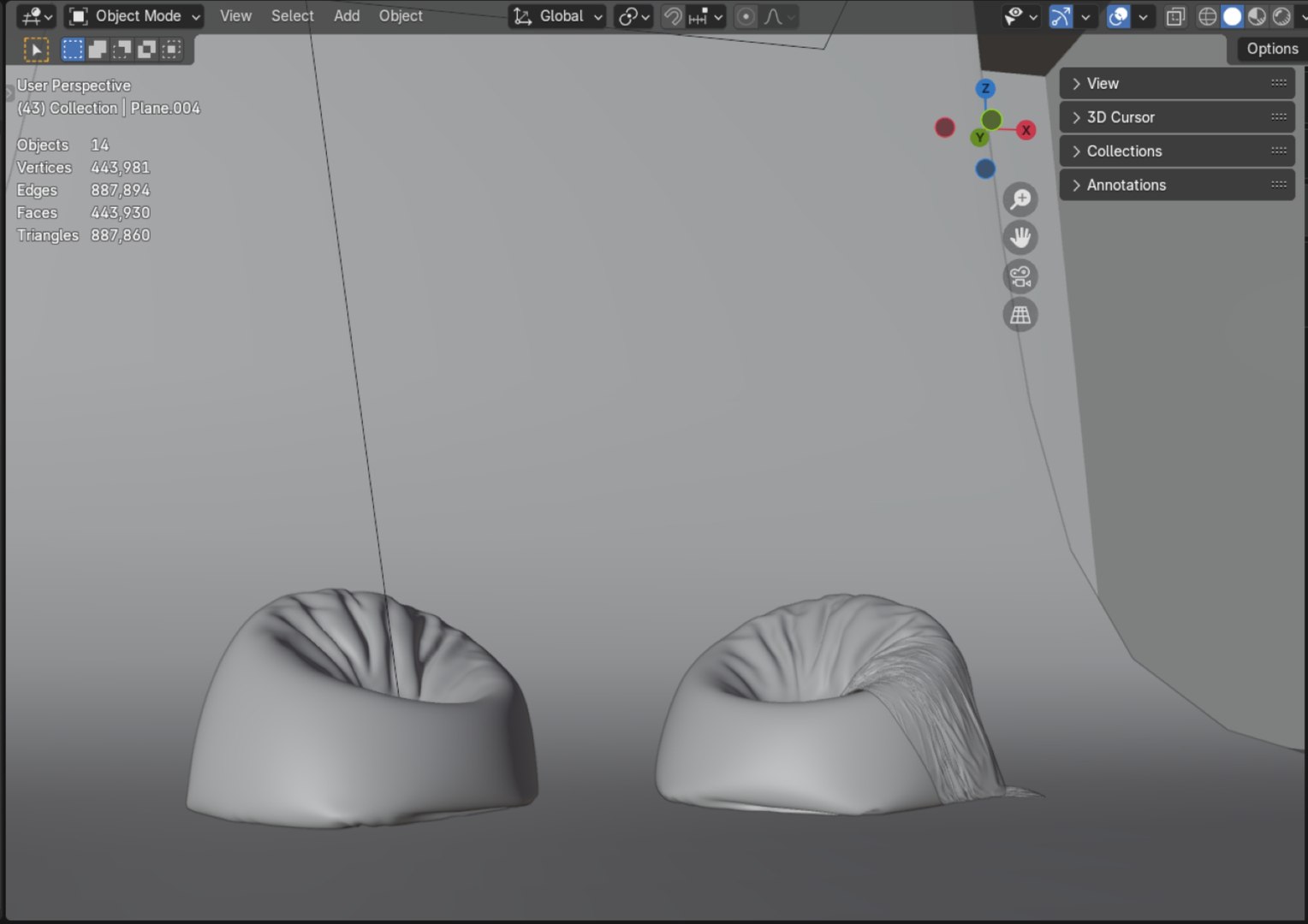 3D Bean Bag 3D Model Model - TurboSquid 2543083