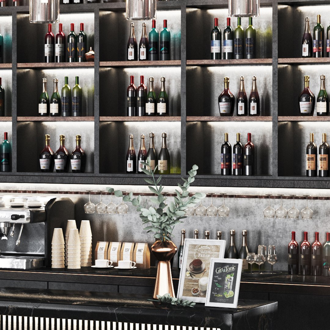 Cafe Bar 07 Restaurant 3D Model - TurboSquid 2116649